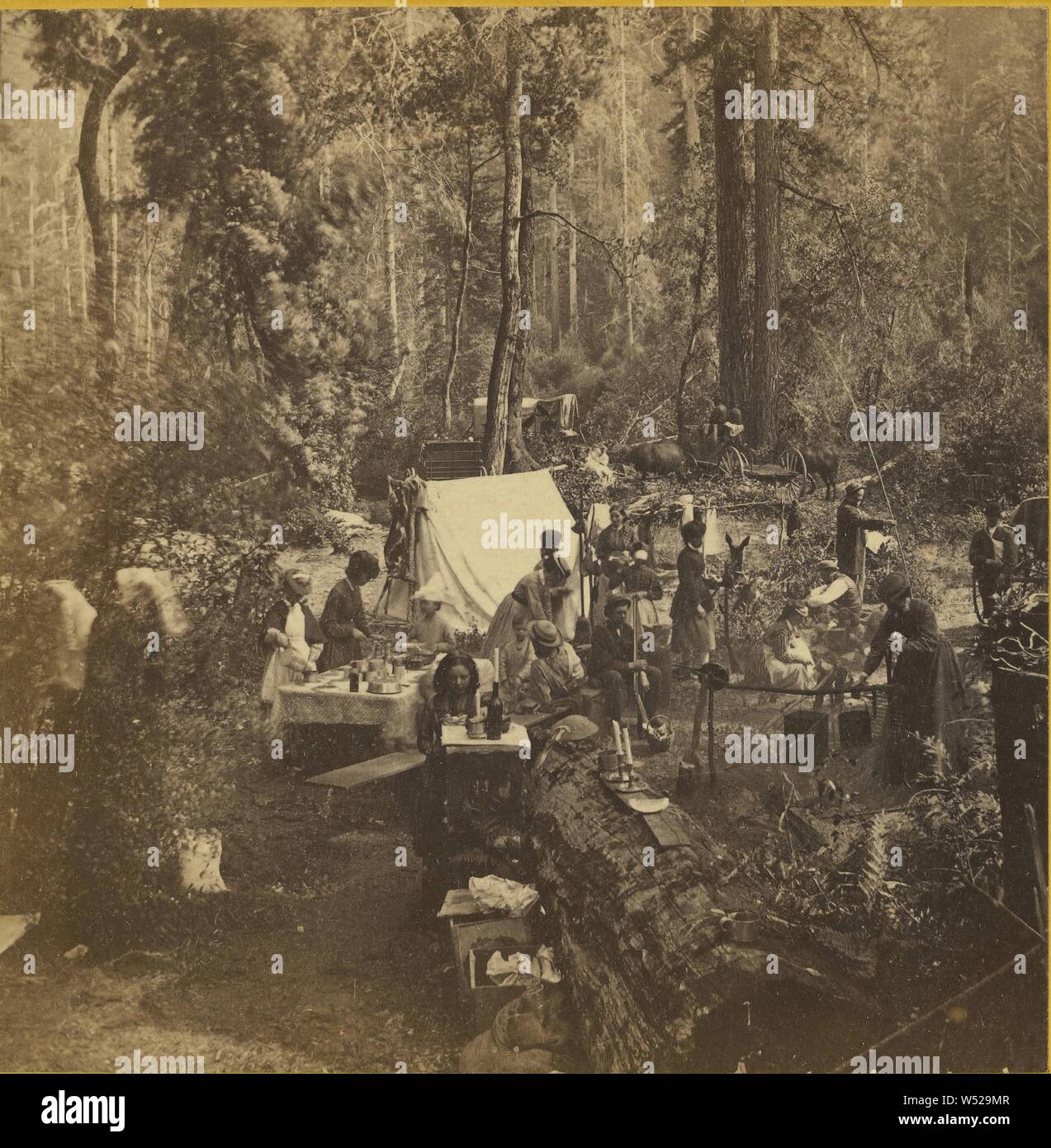 Camping Out, California., Benjamin West Kilburn (American, 1827 - 1909 ...