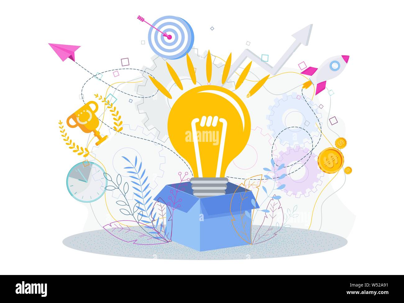 Brain work out Stock Vector Images - Alamy