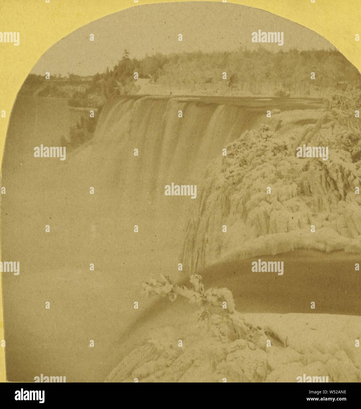 Niagara Falls, (Winter,) from Hogsback, Goat Island., Langenheim, Loud ...