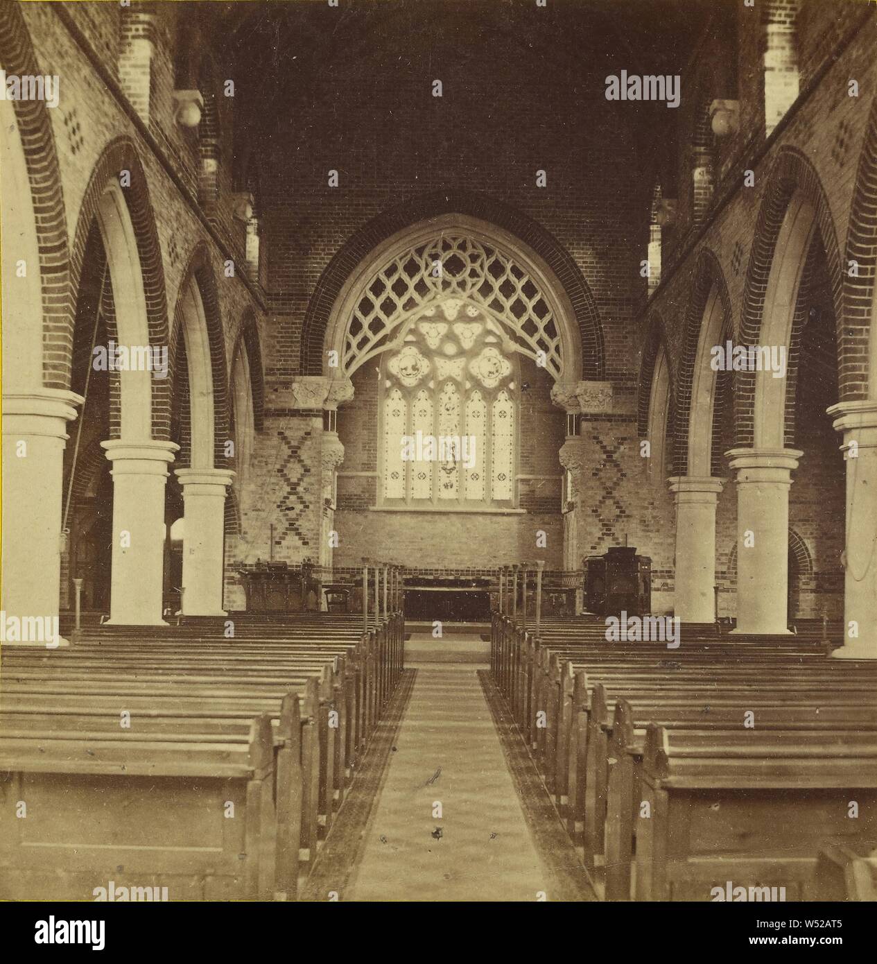 Interior of a church at Eastbourne, England, George Lavis (British ...