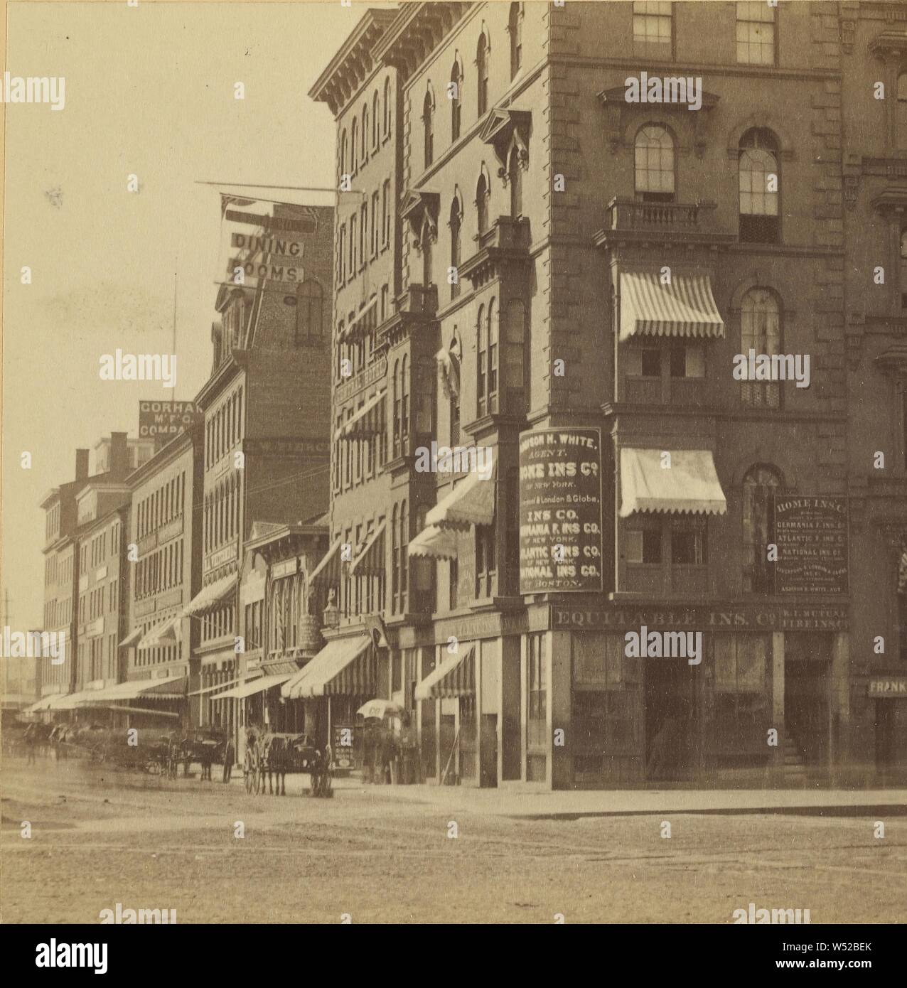 Canal Street., Manchester Brothers, 1860s, Albumen silver print Stock ...