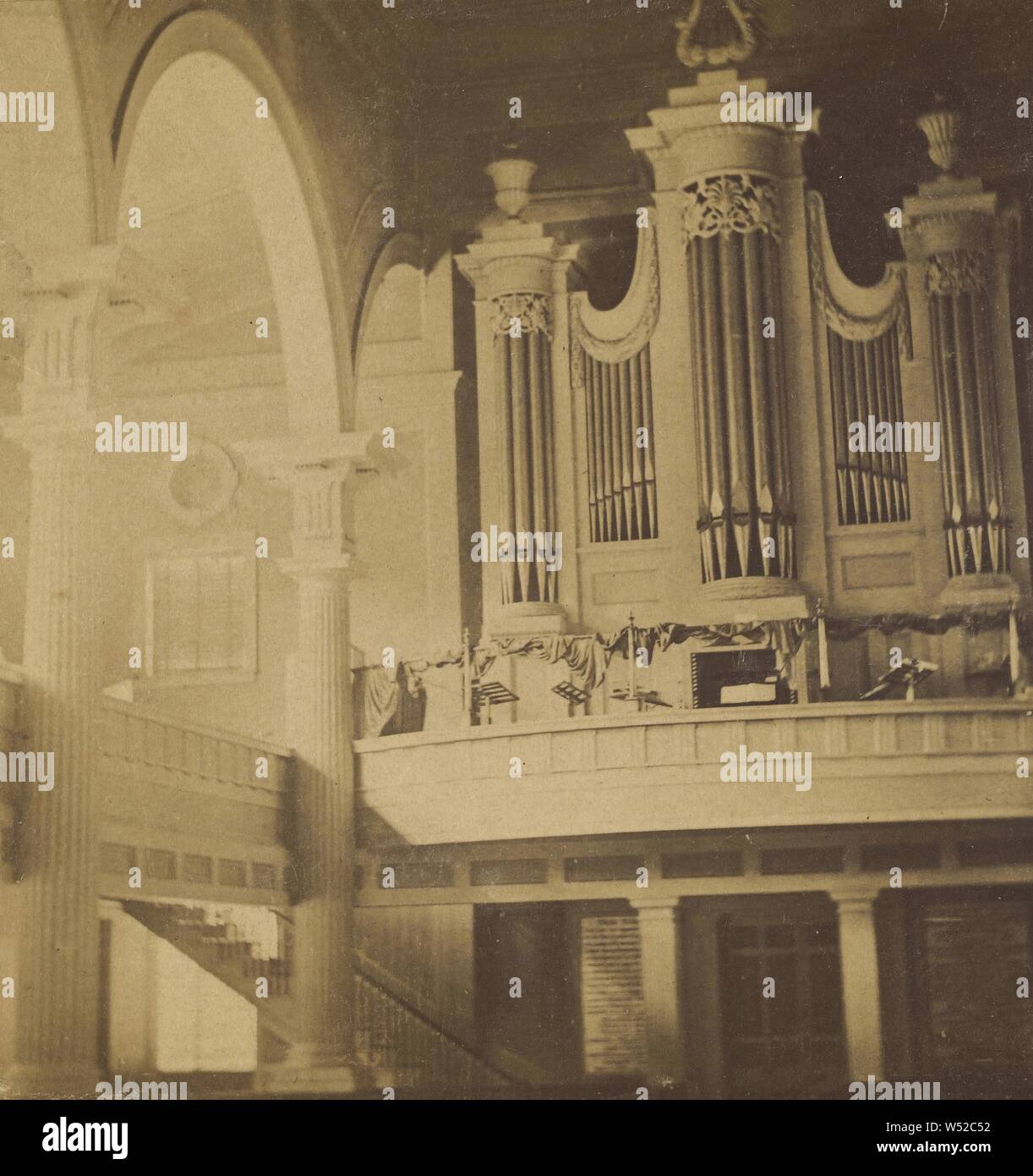 Organ, Christ Church, Philadelphia., A.M. McAllister & Brother, or John ...