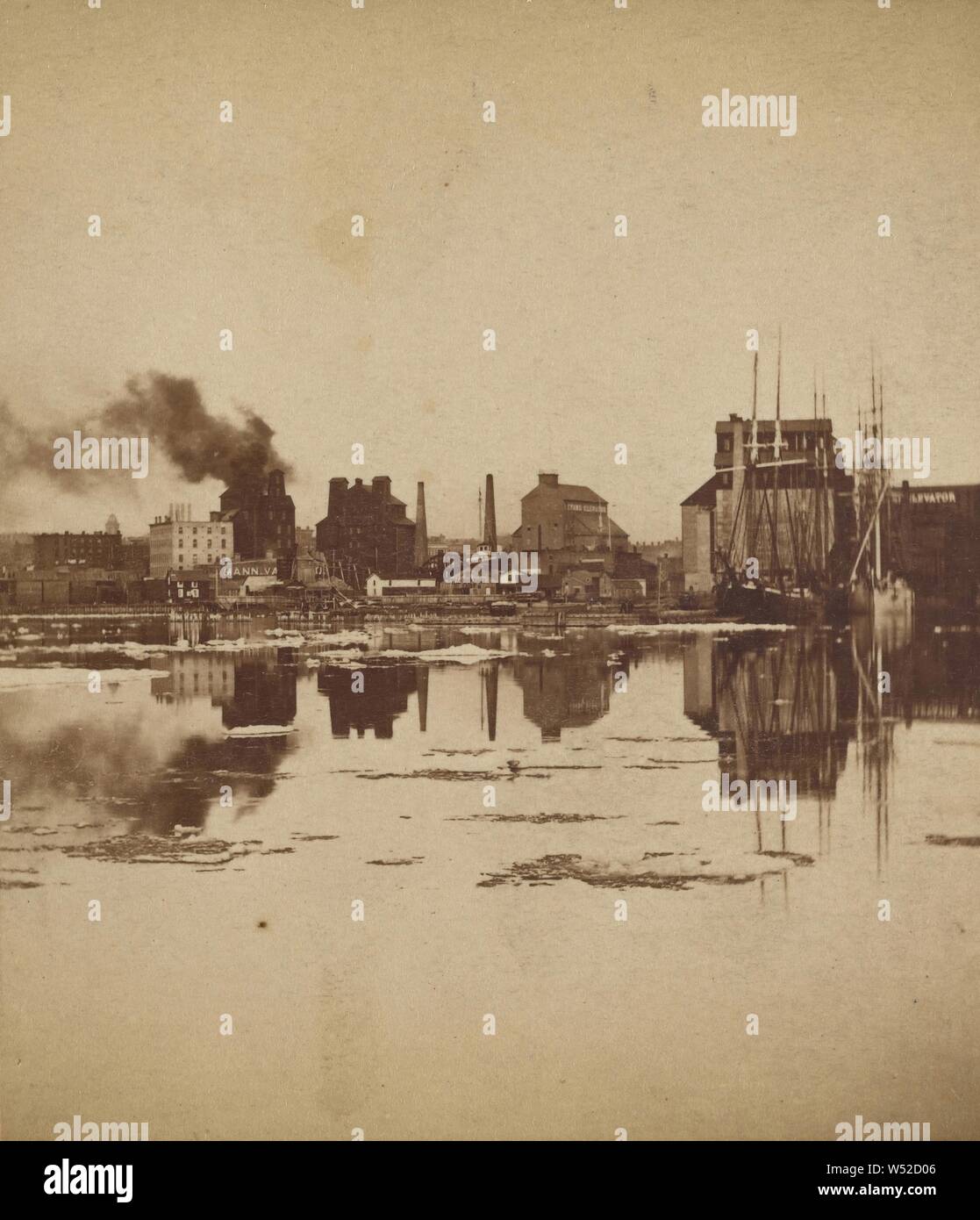 Buffalo Harbor view with reflections, (from Light House.), C.L. Pond ...