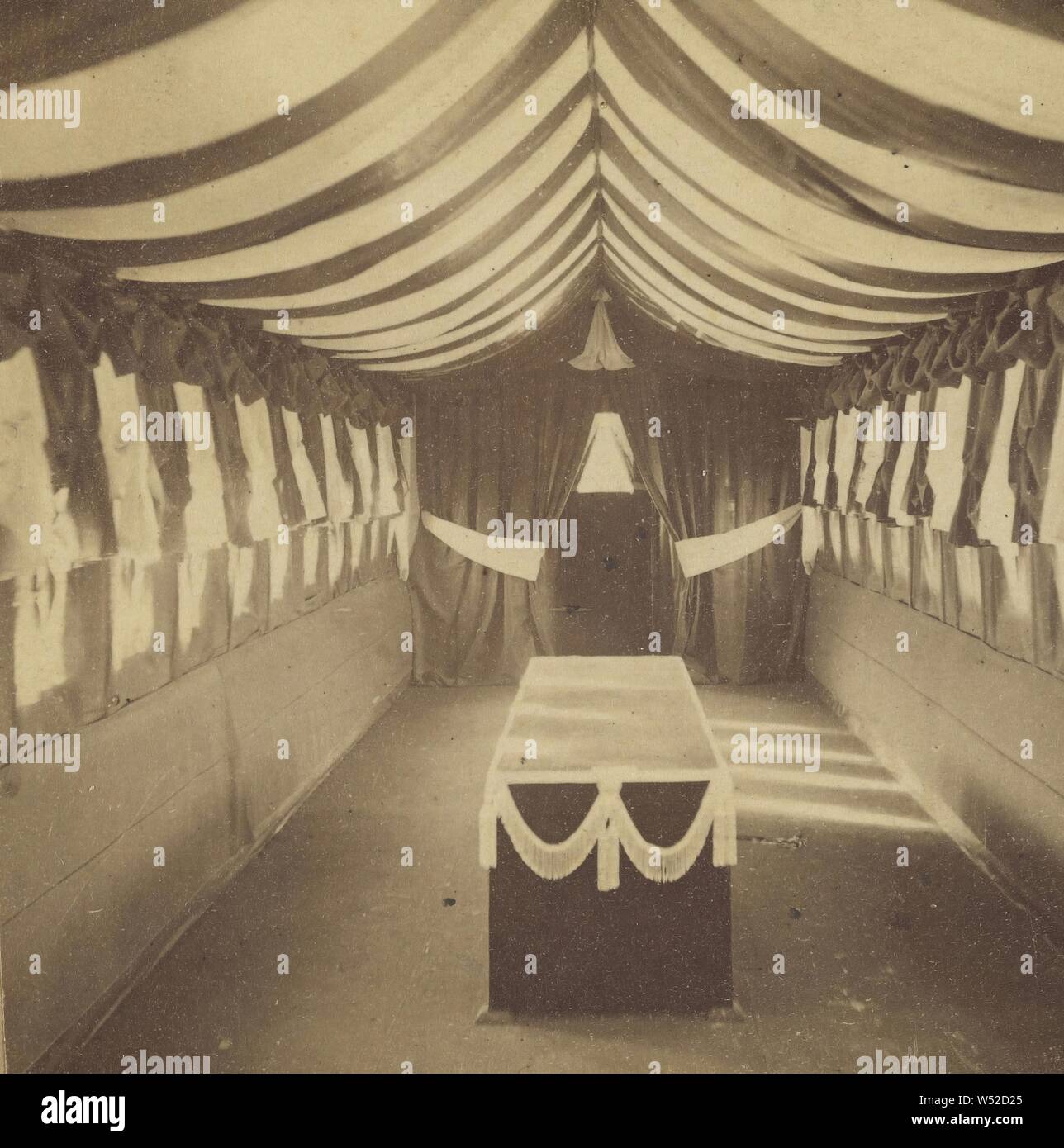 Interior View of Peabody Funeral Car., G.K. Proctor (American, died ...