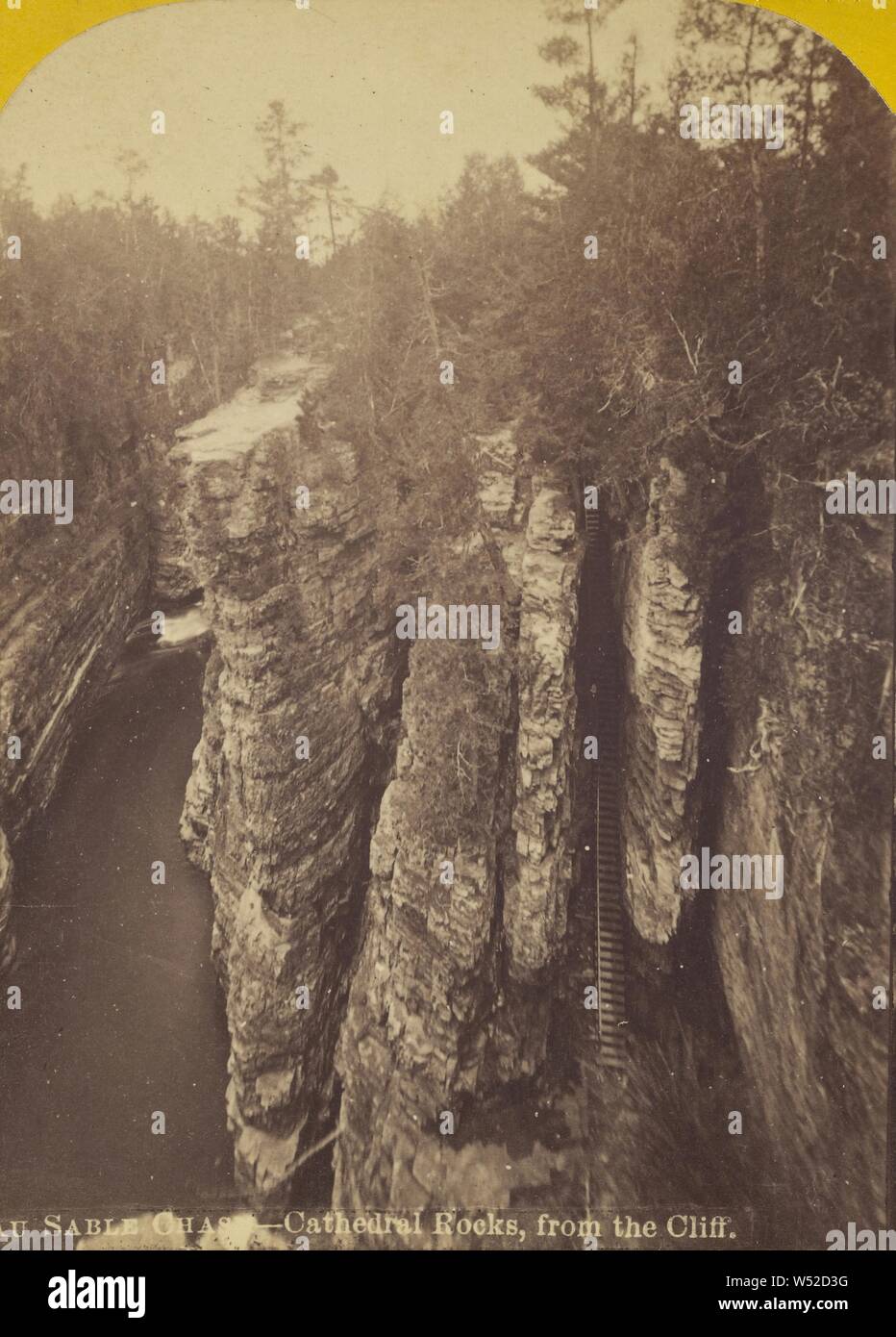 Au Sable Chasm - Cathedral Rocks, from the Cliff., William T. Purviance ...