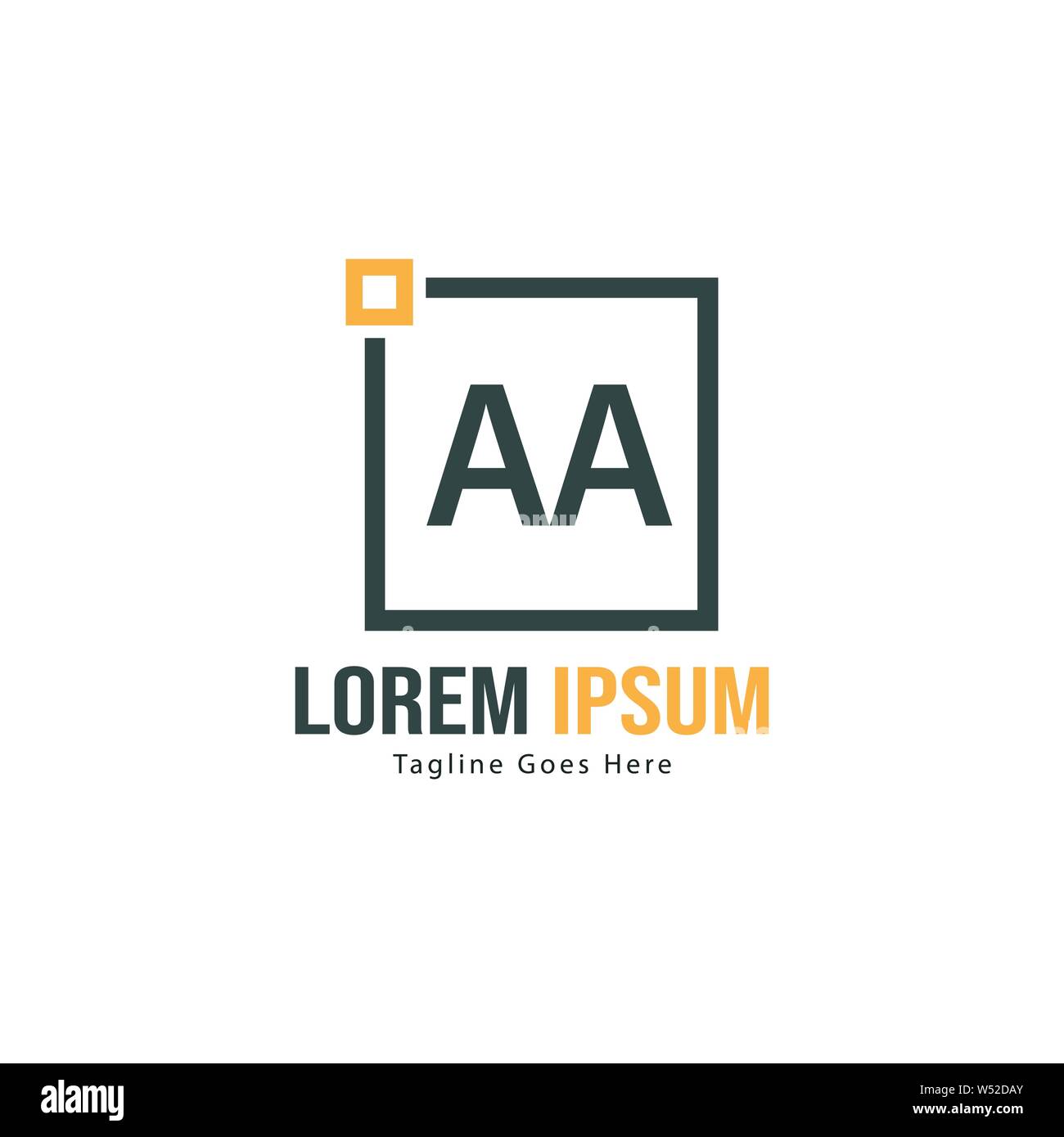 AA Letter Logo Design. Creative Modern AA Letters Icon Illustration ...