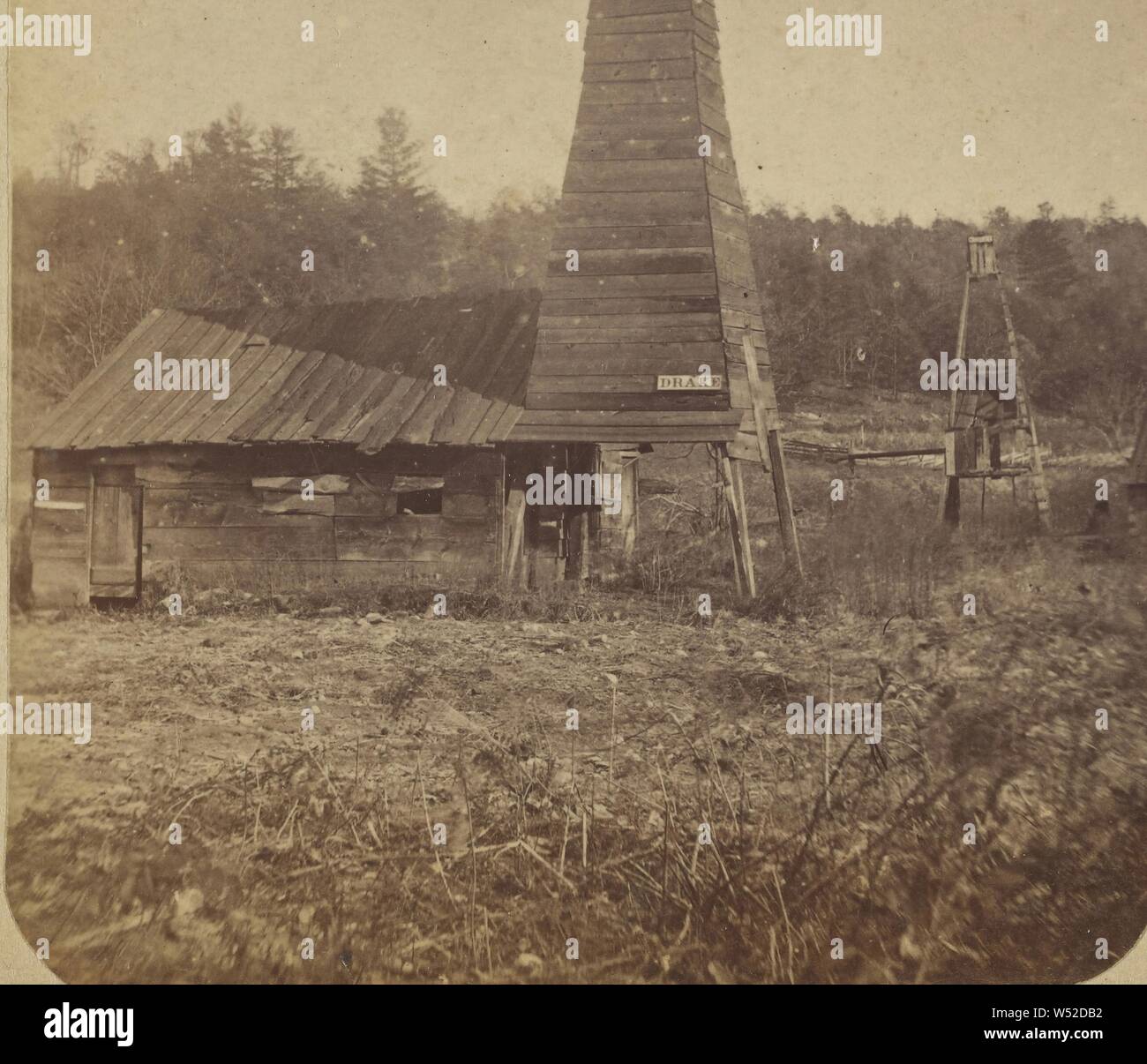 Drake Well, The first Oil Well. Oil City, Pa., Frank Robbins (American ...