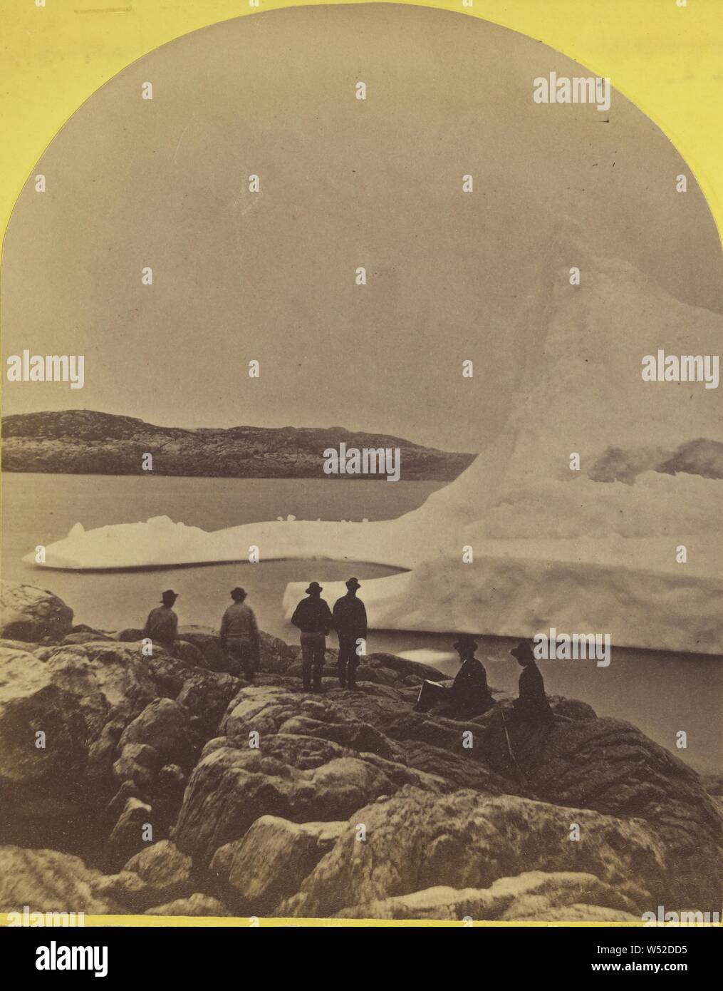 Labrador. Venison Island. Iceberg, 150 feet high, Section of same., H.N ...