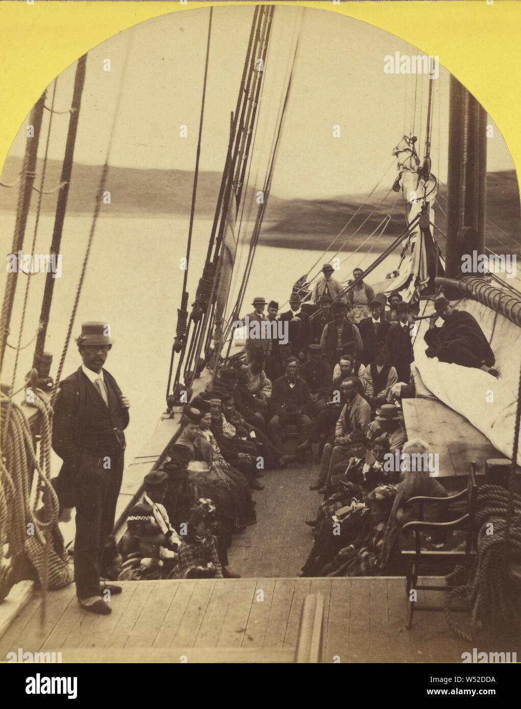 Labrador. Square Island. Divine Services on Deck of Nimbus, August 6th ...