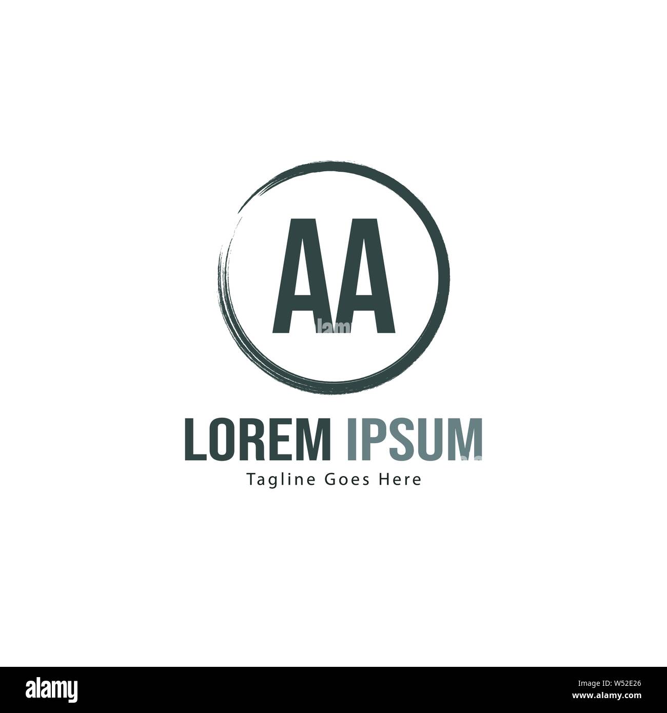 AA Letter Logo Design. Creative Modern AA Letters Icon Illustration ...