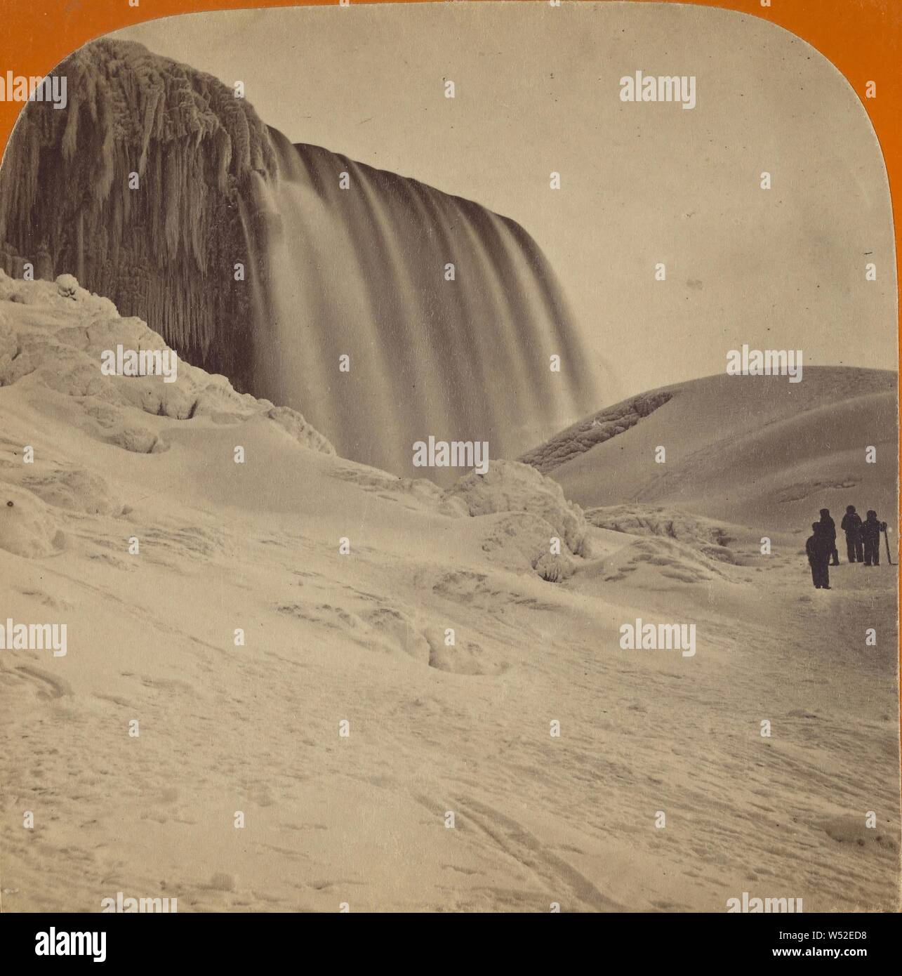 The American Fall and Ice Mound, from below., John P. Soule (American ...