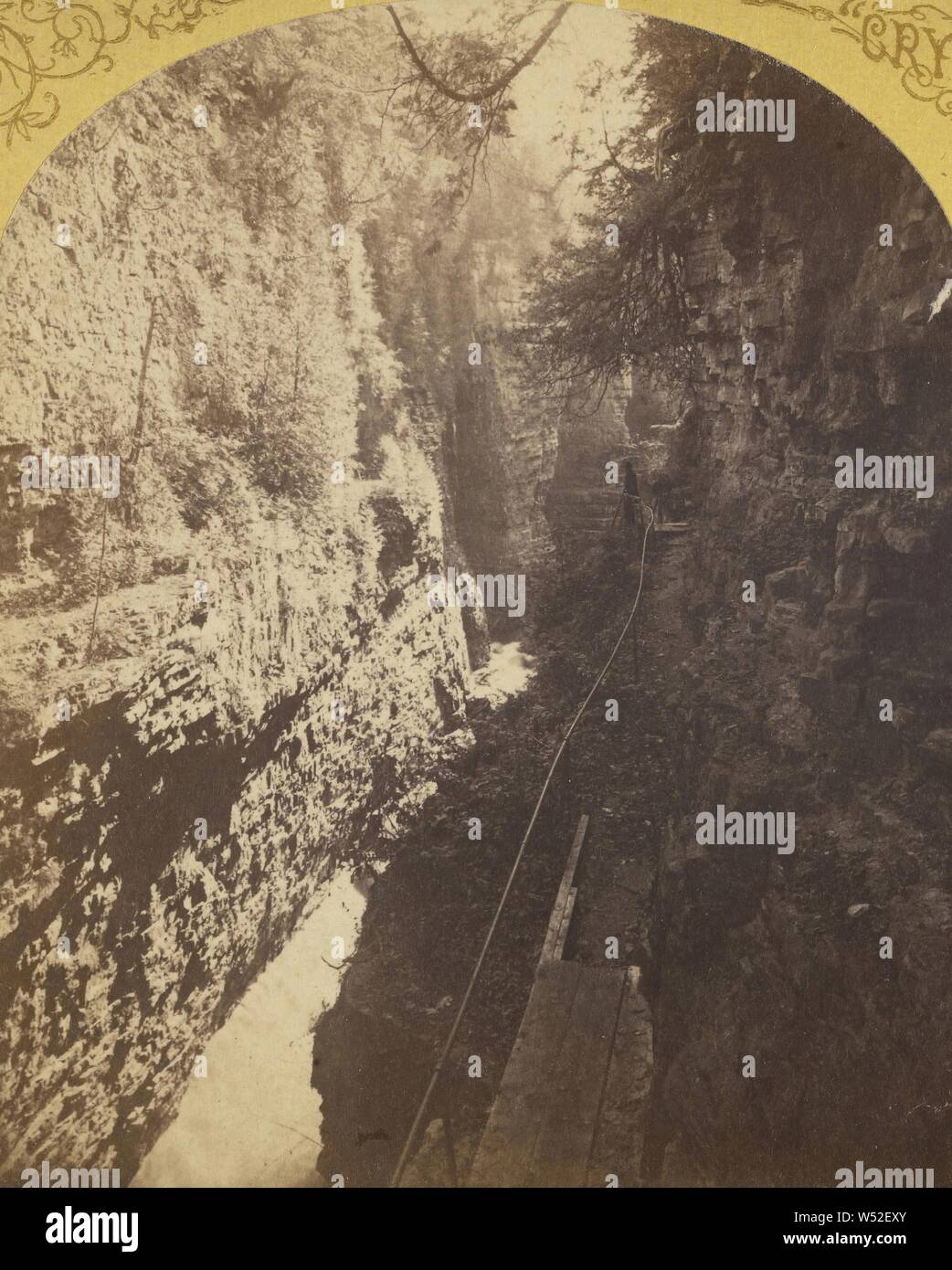 Au Sable Chasm, up from Post Office., S.R. Stoddard (American, 1843 or ...