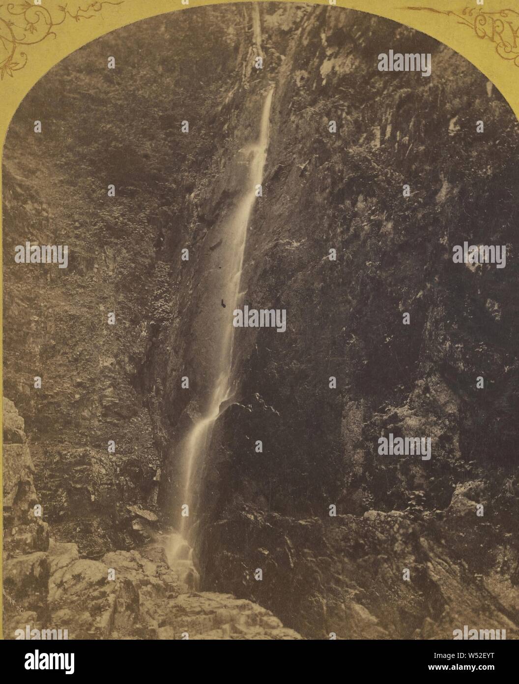 Ribbon Falls At Rainbow Gorge, Adirondacks., S.R. Stoddard (American ...