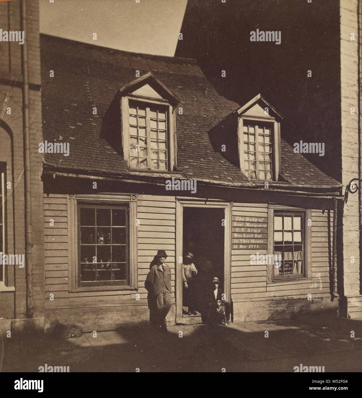 House where the body of Montgomery was deposited 1775., L.P. Vallée ...