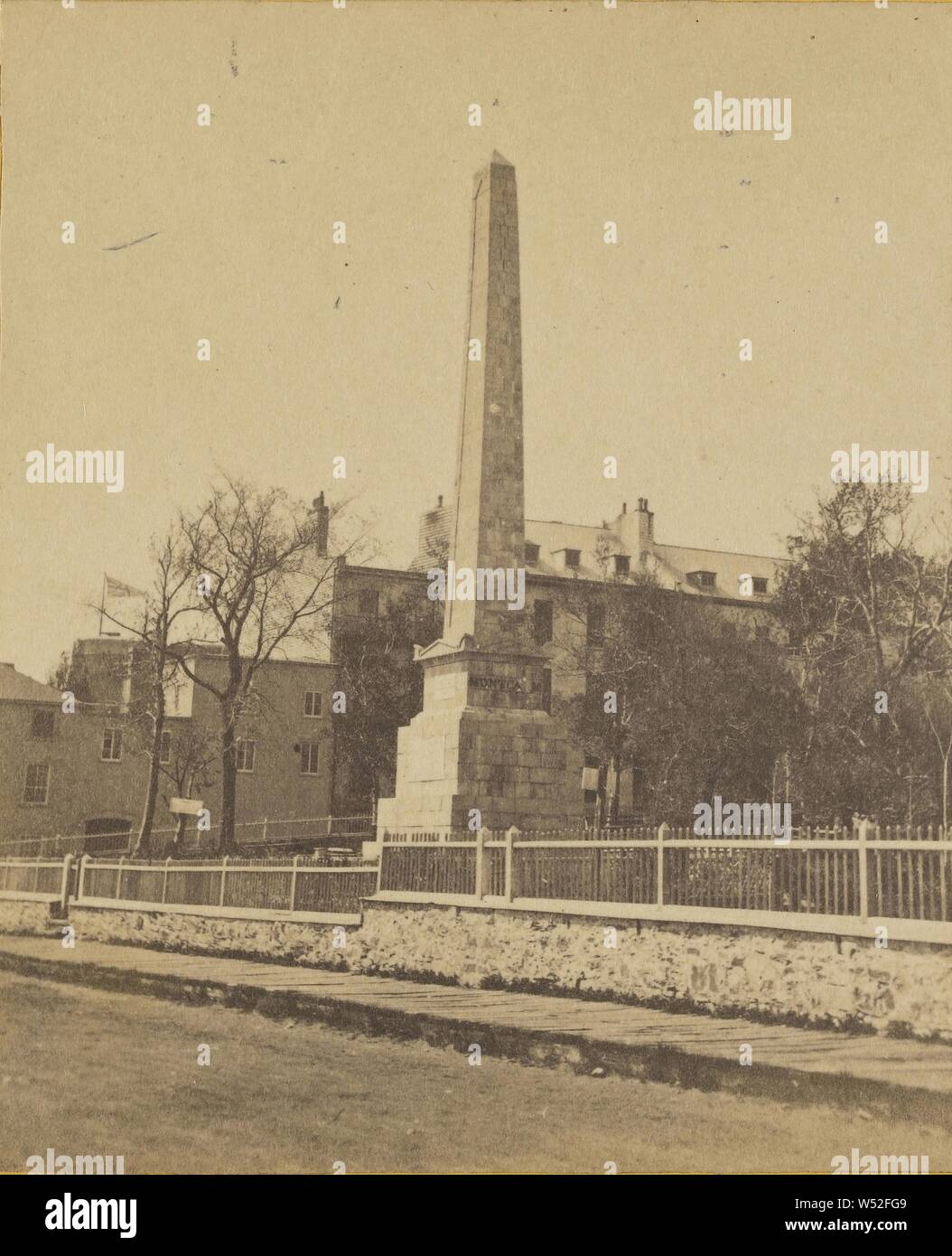 The Monument of Wolfe and Montcalm., L.P. Vallée (Canadian, 1837 - 1905 ...