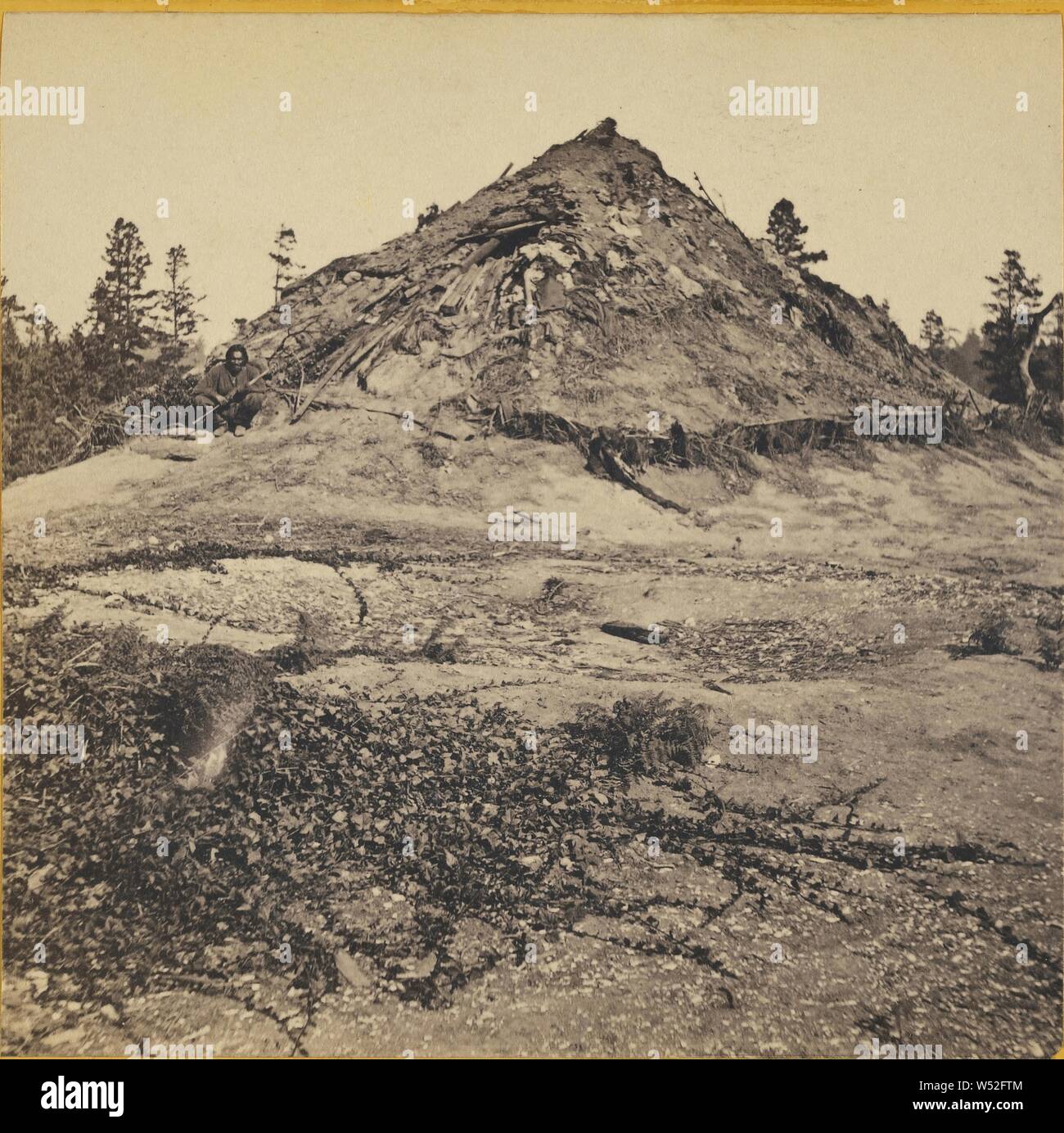 Indian Sweat House, Mendocino County, California., Carleton Watkins ...