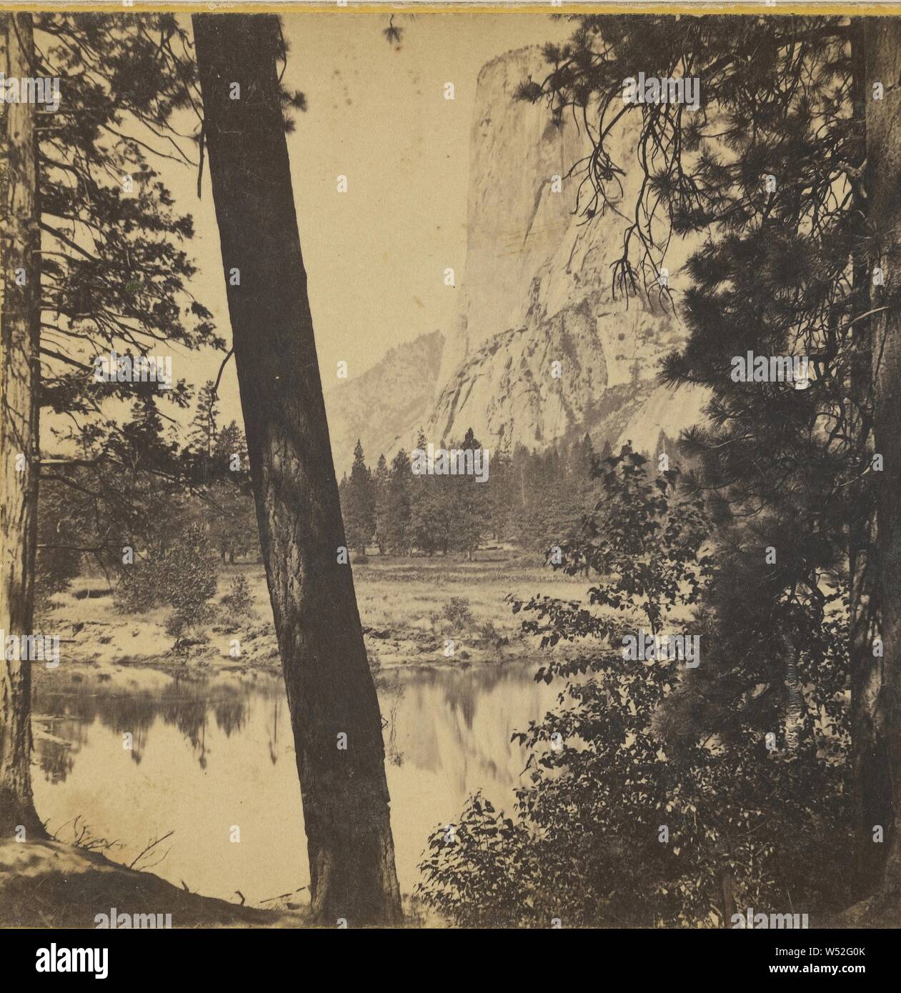 El Capitan 3600 ft, Carleton Watkins (American, 1829 - 1916), about ...