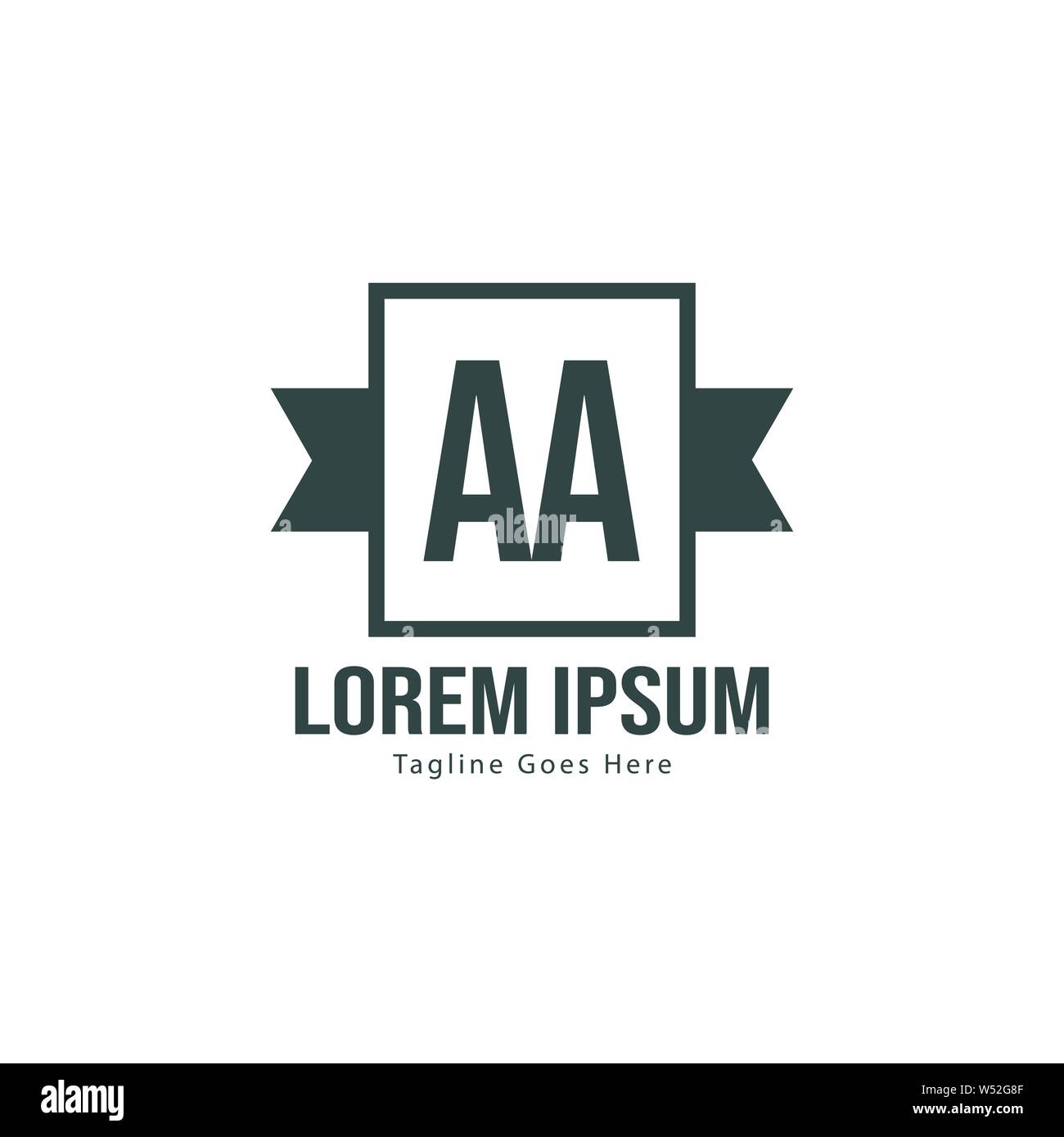 AA Letter Logo Design. Creative Modern AA Letters Icon Illustration ...