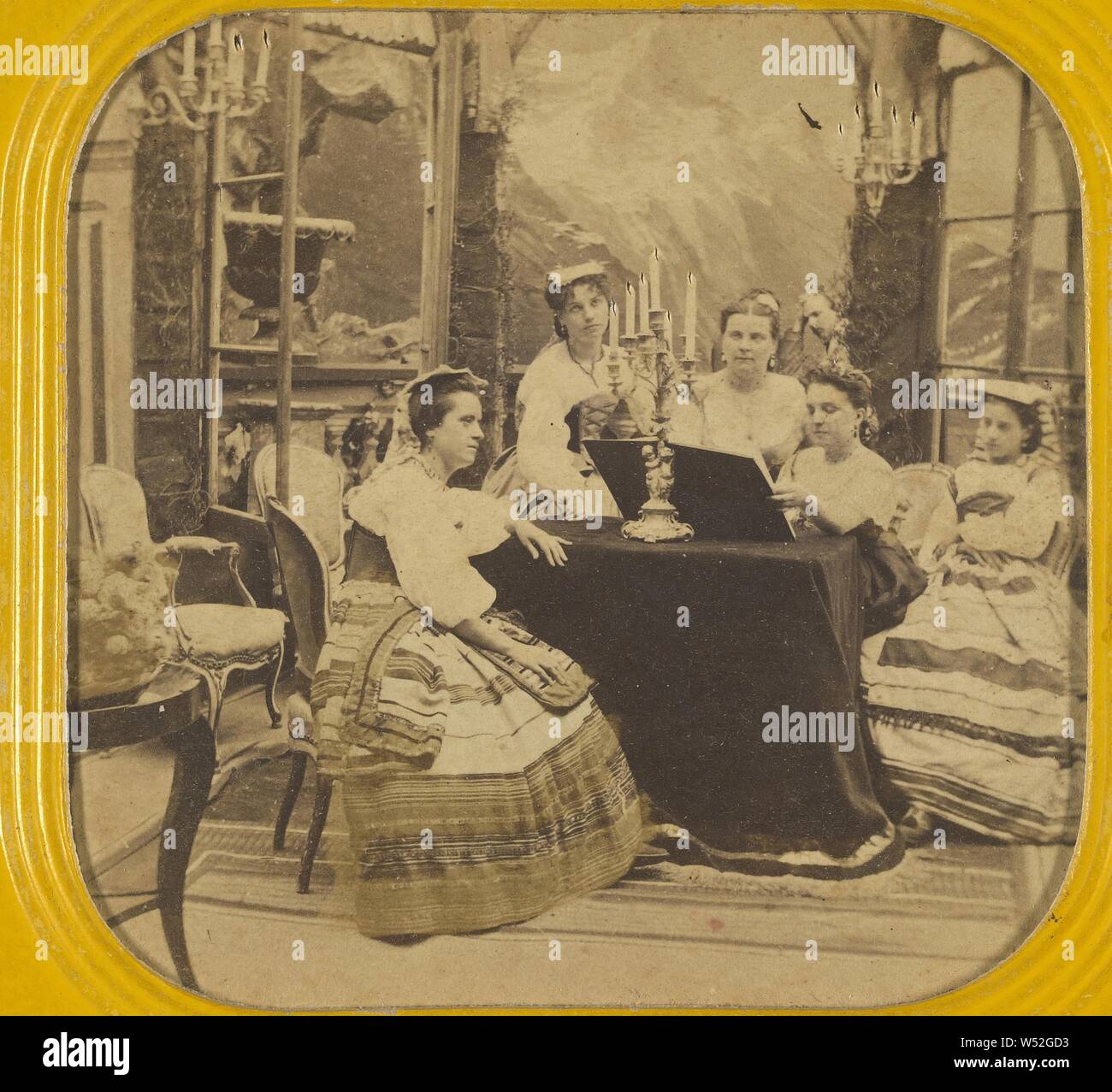 Parlor scene with women, Charles Gaudin, Ch. G. (French, active 1860s ...