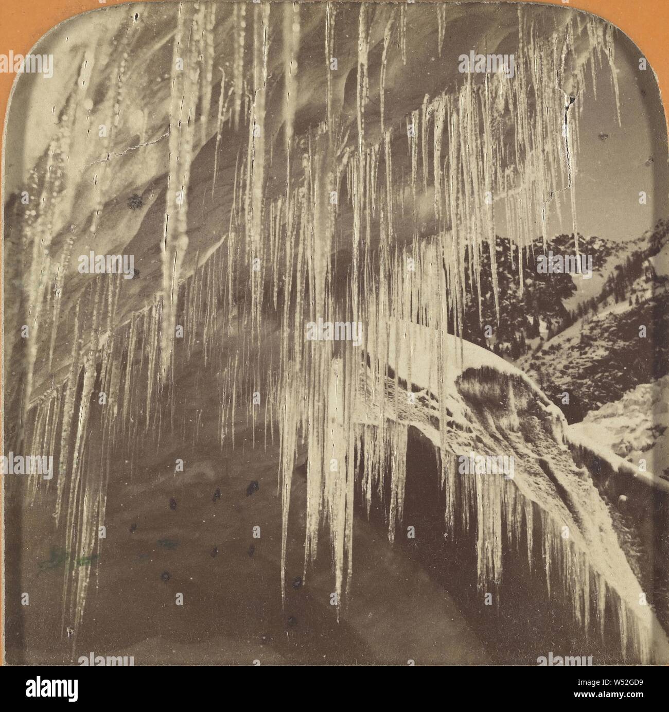 Stalactites a la Source de l'Arveiron pres Chamonix, Adolphe Block ...