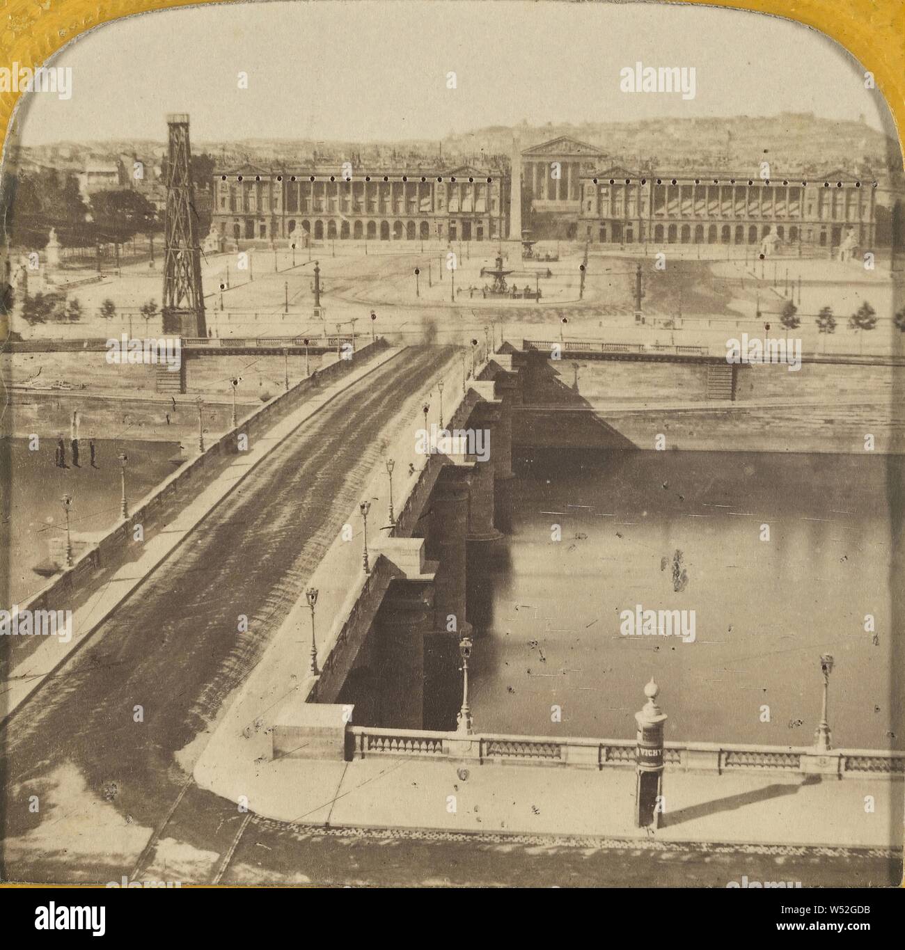 Pont et place de la Concorde, Paris, Adolphe Block (French, 1829 ...