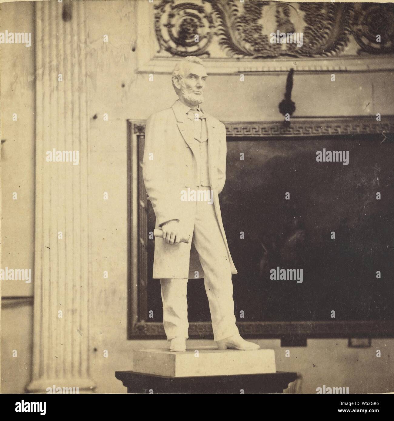 Statue of Lincoln. U.S. Capitol., George D. Wakely (American, active ...