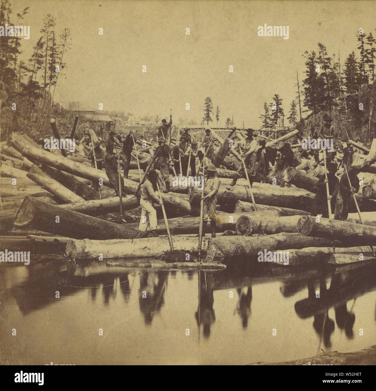 St croix river log jam hi-res stock photography and images - Alamy