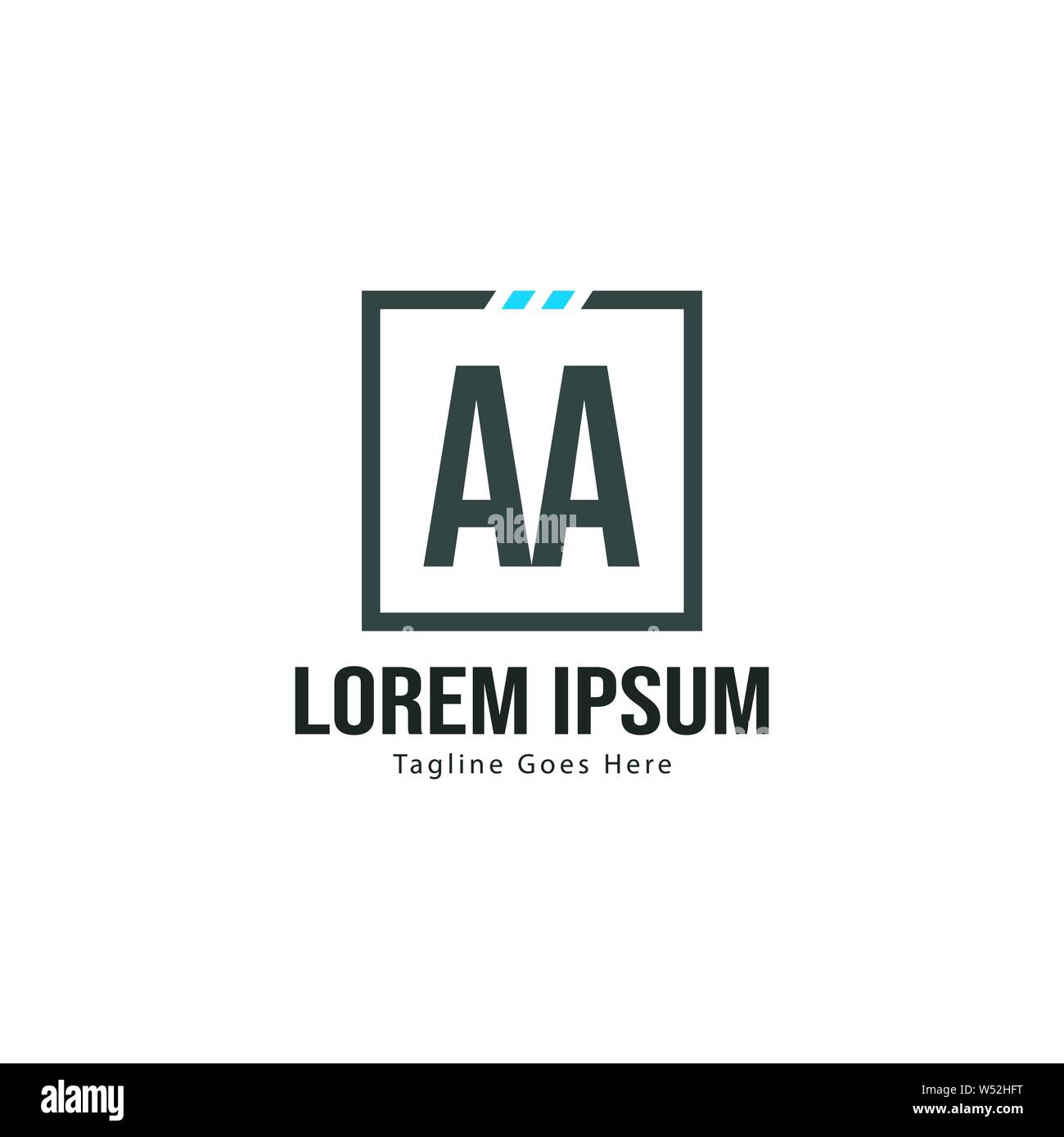 AA Letter Logo Design. Creative Modern AA Letters Icon Illustration ...