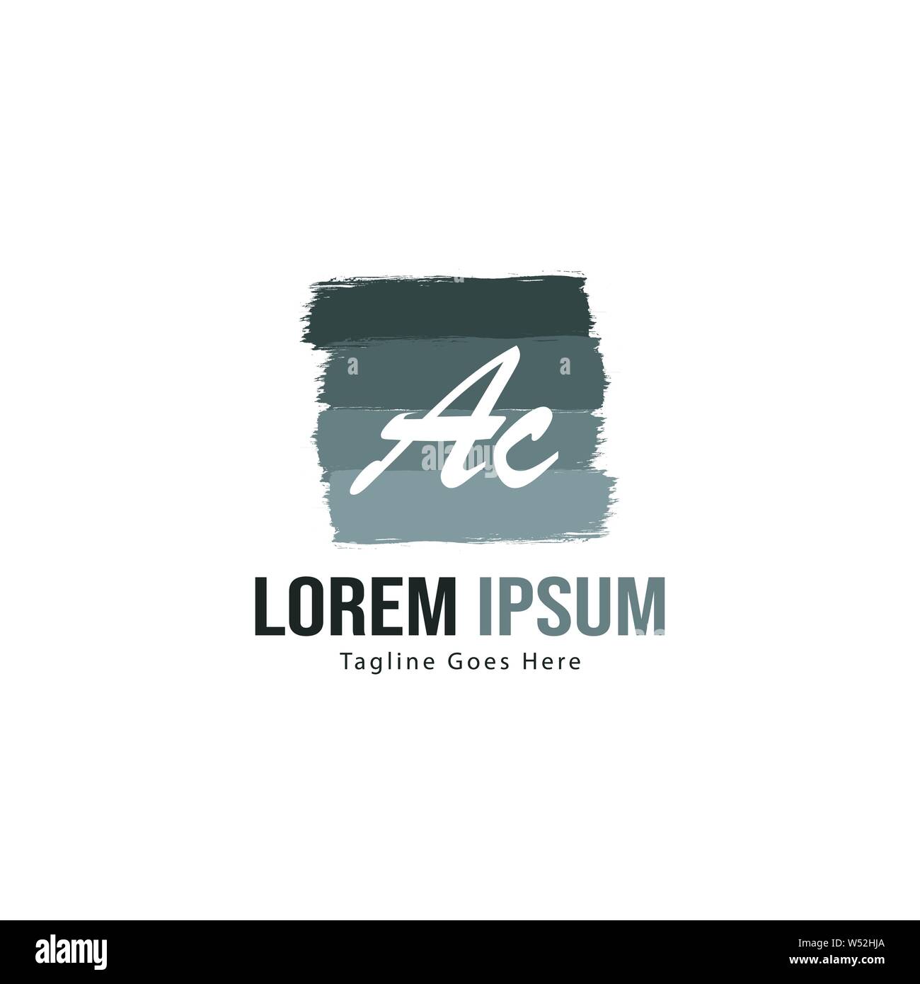 AC Letter Logo Design. Creative Modern AC Letters Icon Illustration ...