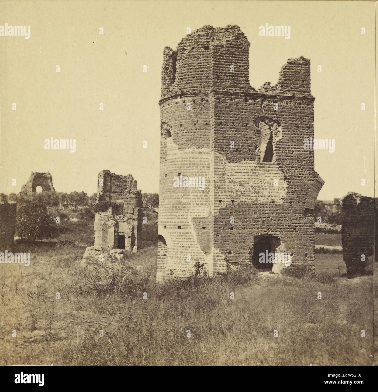 Circo di Caracalla, Michele Mang & Company, about 1870, Albumen silver ...
