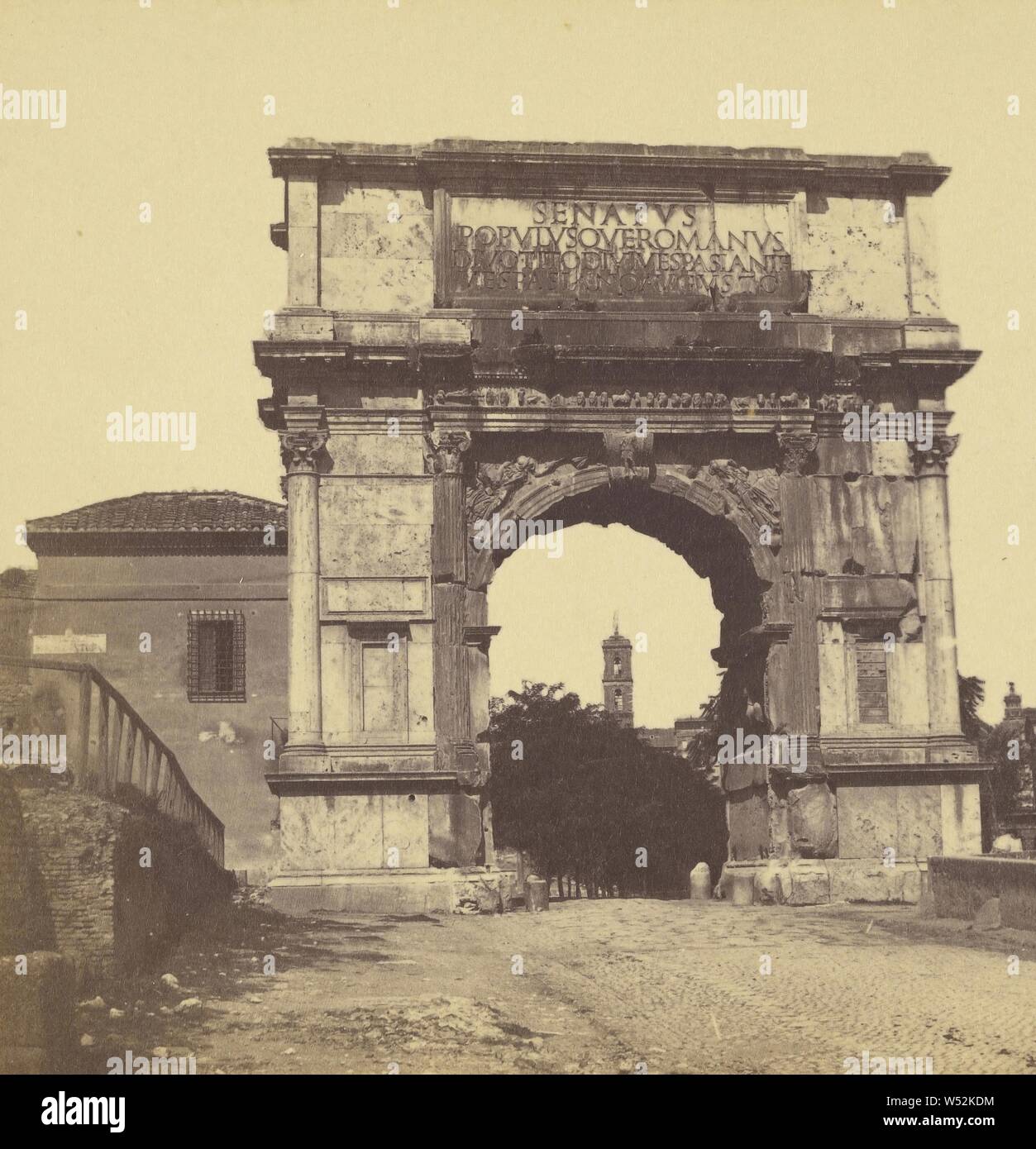 Arch of Titus, Apr. 25, 1870, Siani (Italian, active Rome, Italy 1860s ...