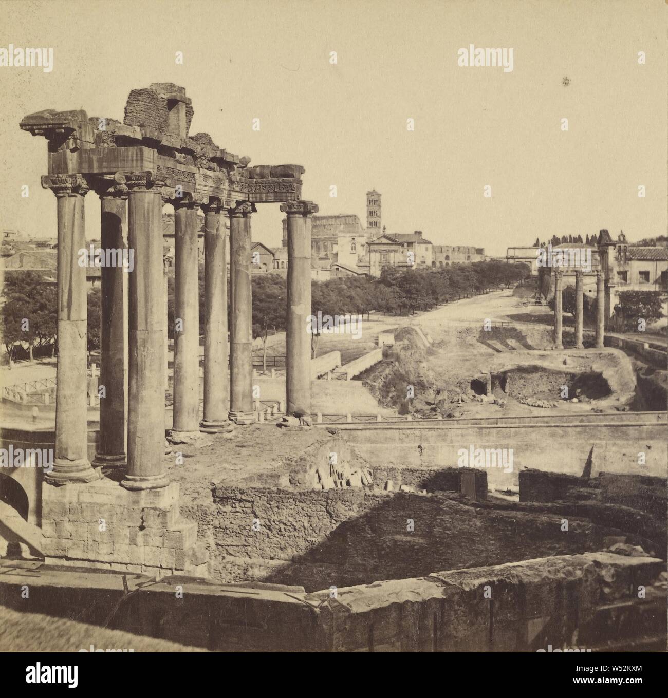 The Roman Forum., Joseph Spithöver (Italian, active Rome, Italy 1850s ...