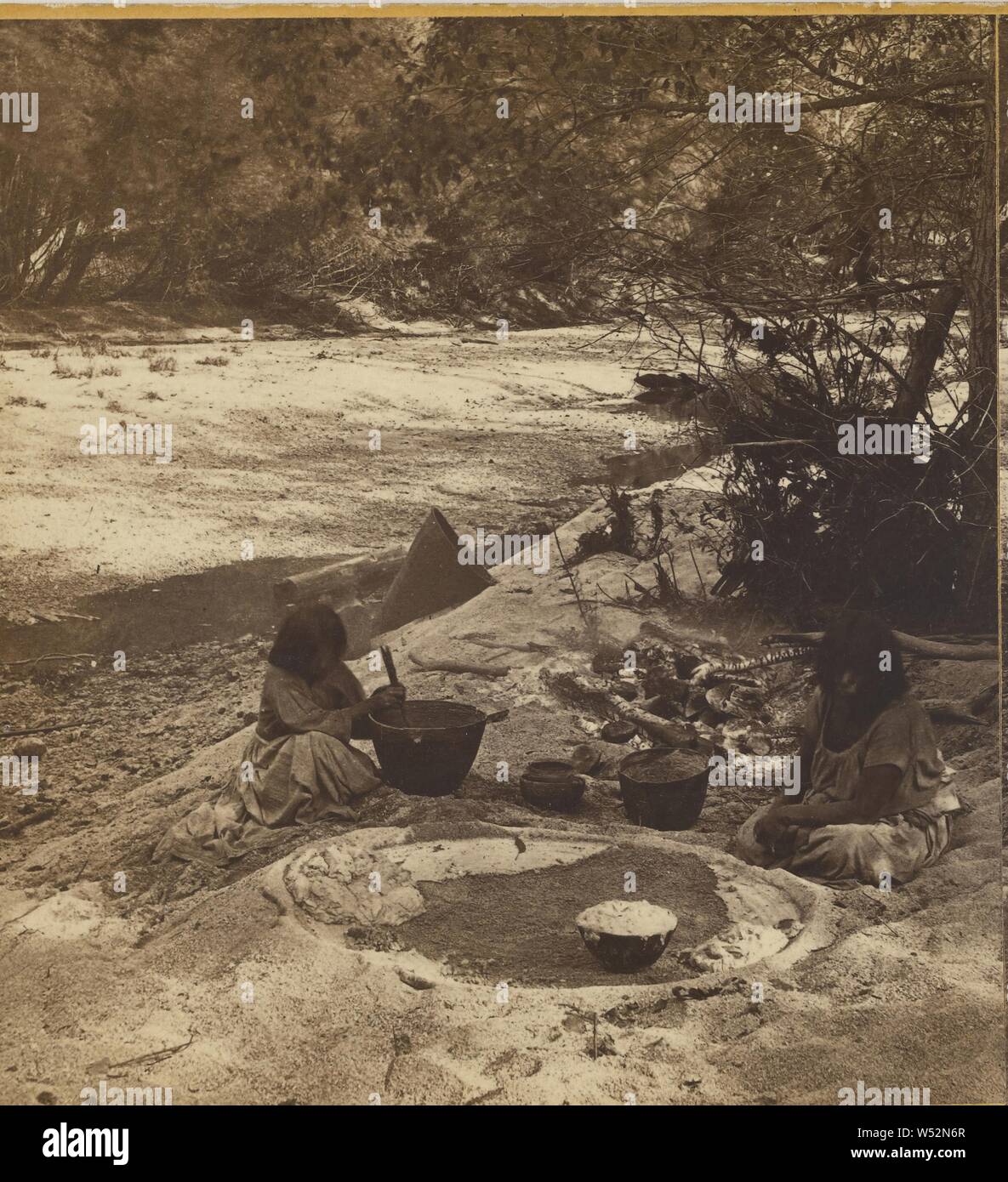 Making Bread in the Yosemite., Eadweard J. Muybridge (American, born ...