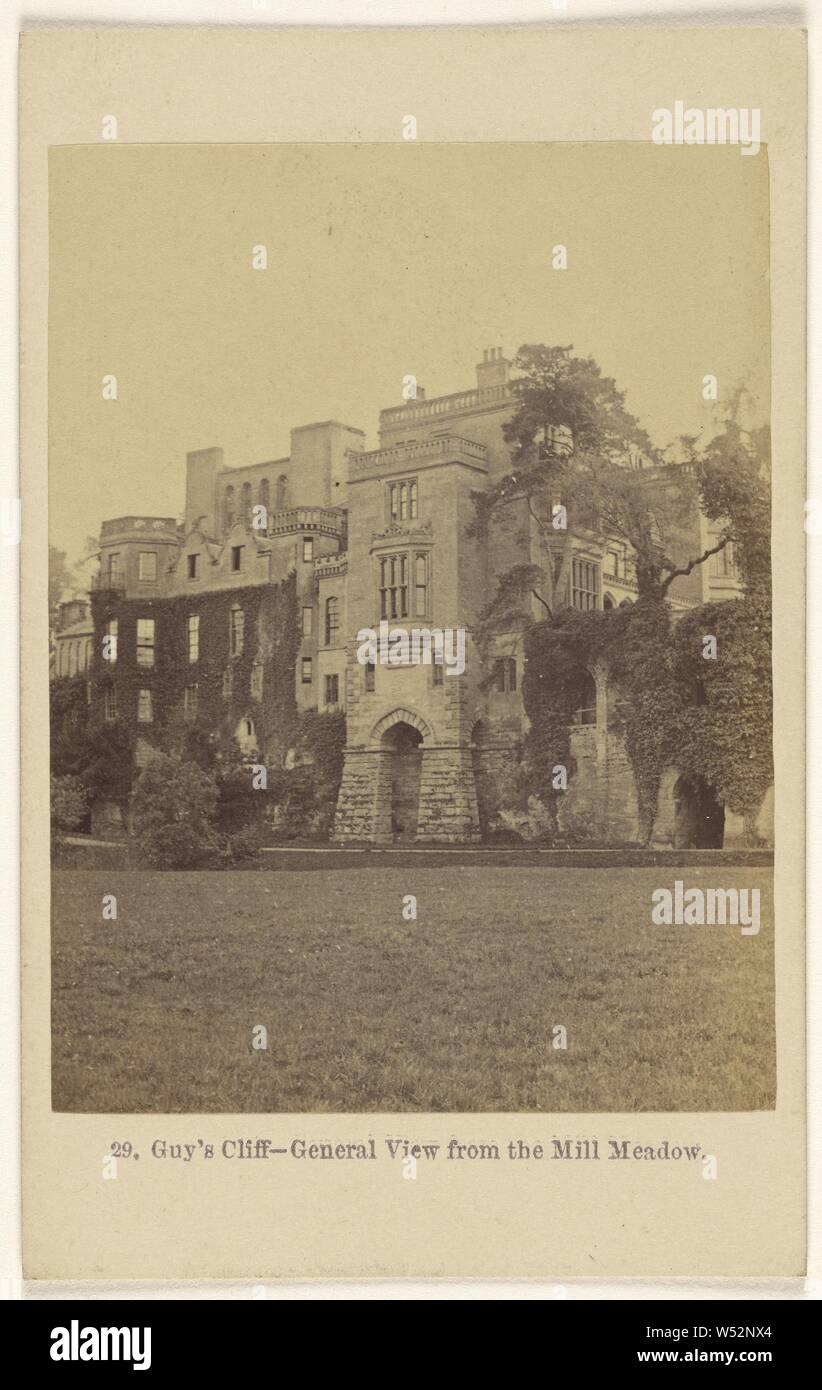 Guy's Cliff - General View from the Mill Meadow., Francis Bedford ...