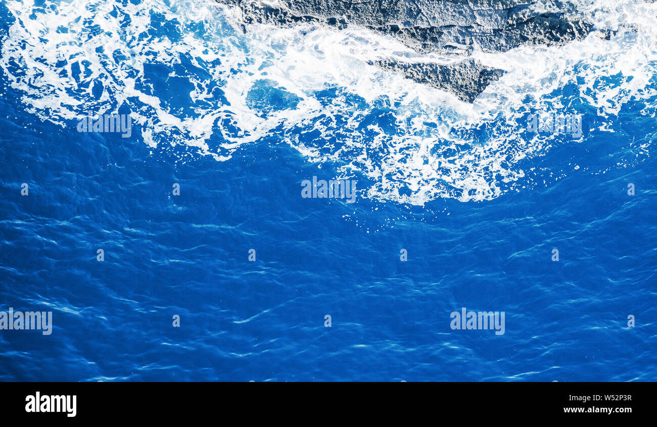 Beautiful top view of the sea and the rock. Natural landscape Stock ...