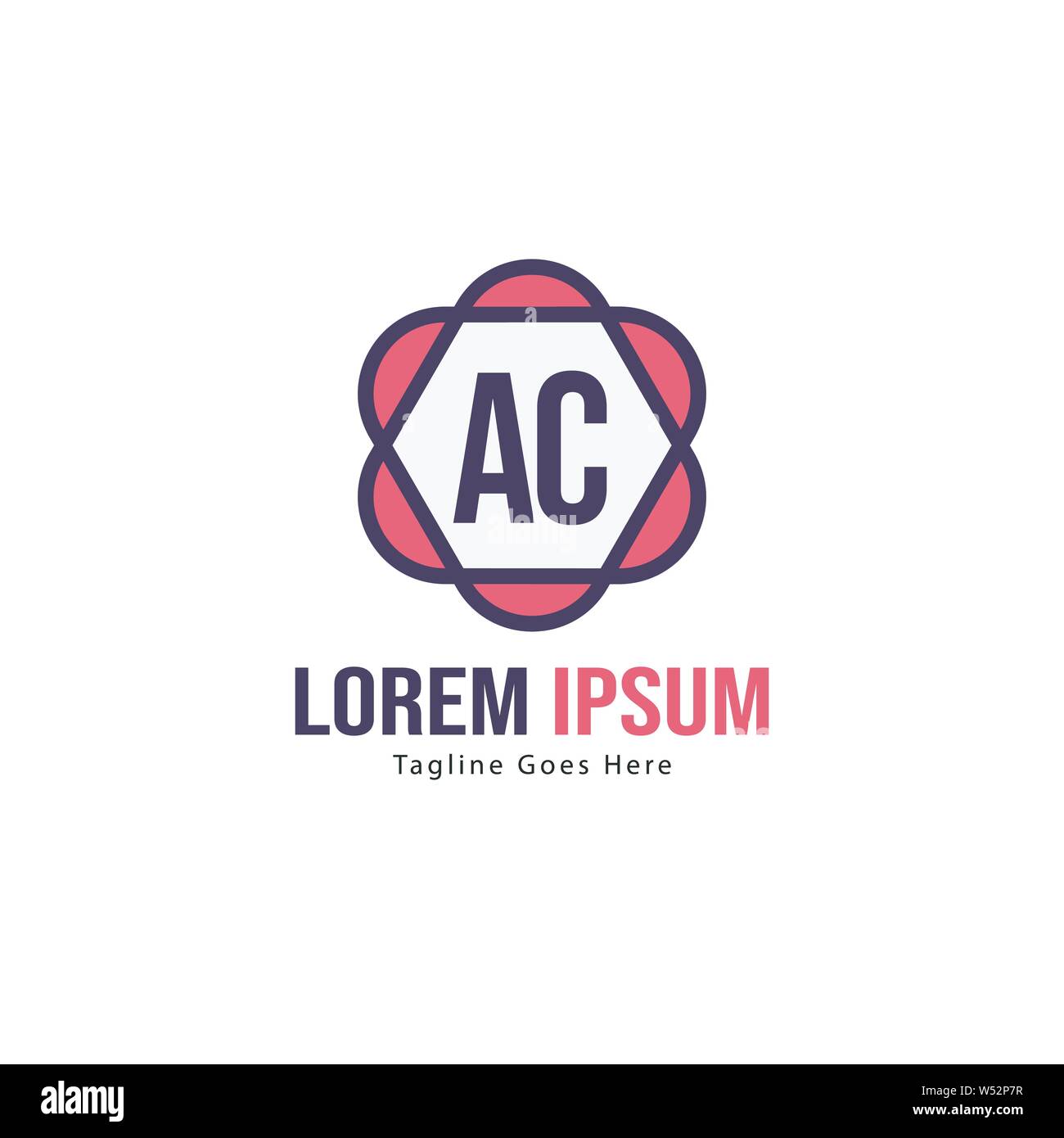 AC Letter Logo Design. Creative Modern AC Letters Icon Illustration ...