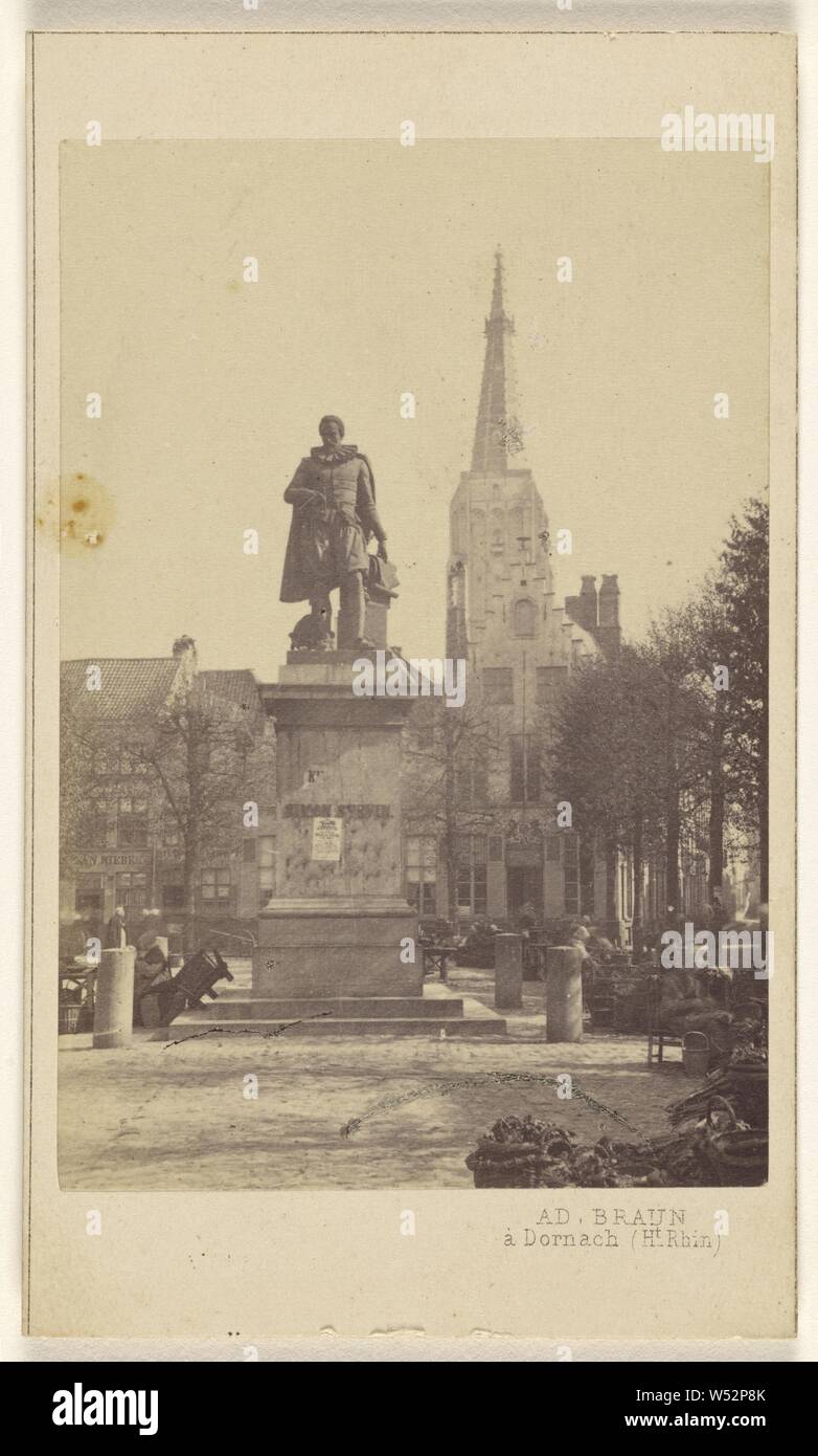 Statue de Simon Stevin, Adolphe Braun (French, 1812 - 1877), 1865–1870 ...