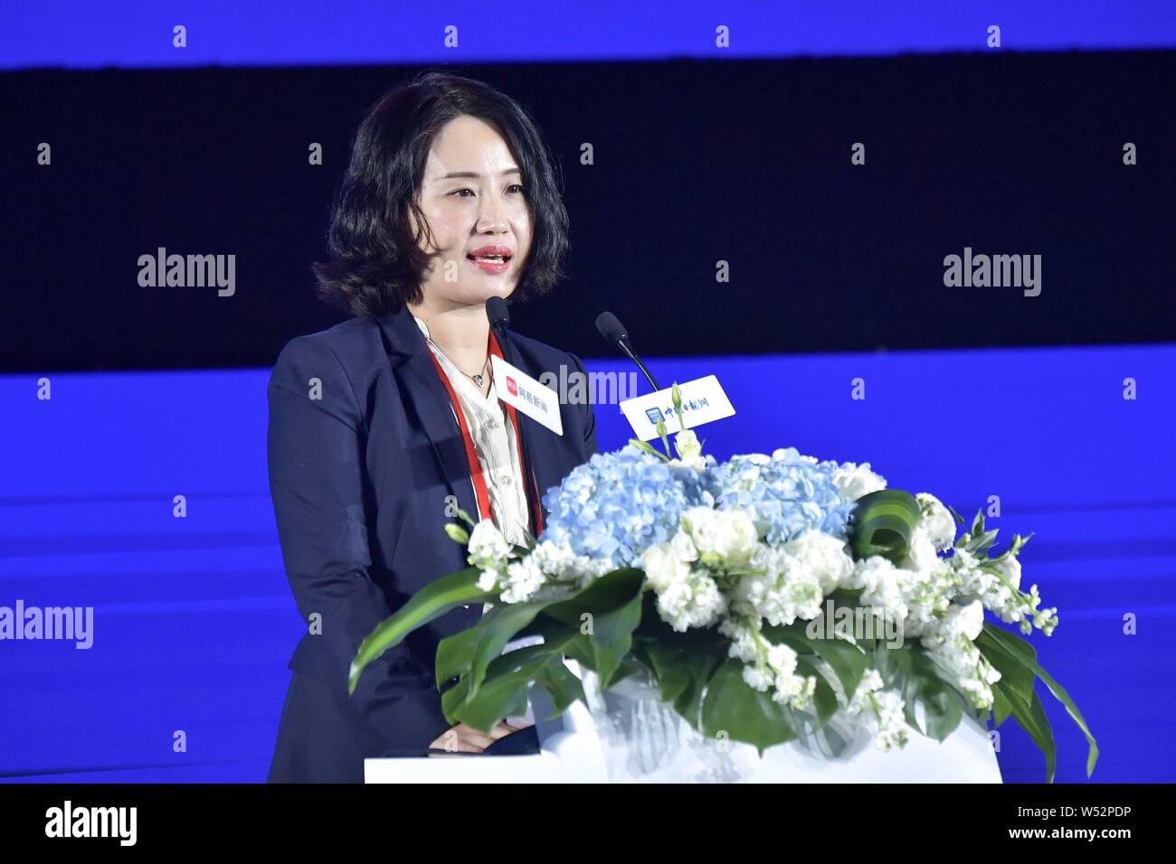 Han Lei, editor-in-chief of China Daily Website, attends the 2019 ...
