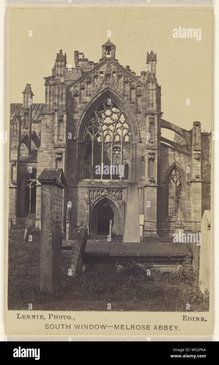 South Window - Melrose Abbey, John Lennie (Scottish, active Edinburgh ...