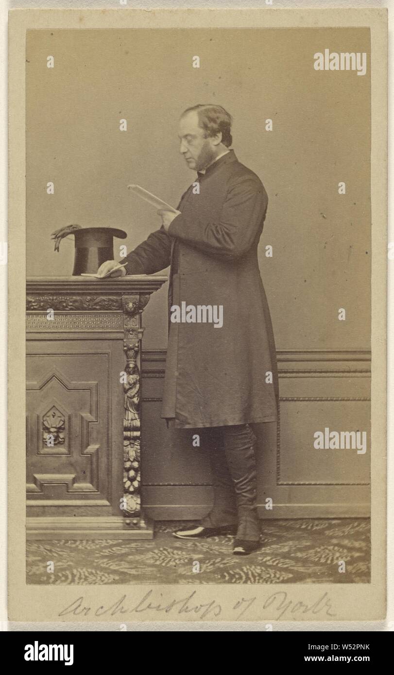 Archbishop of York Reverand William Thomson, S.E. Poulton (British ...