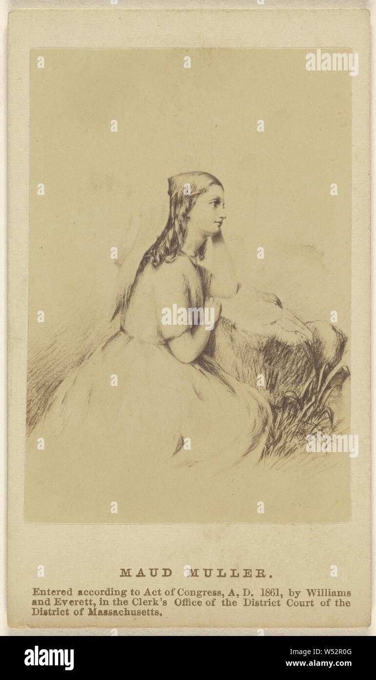 Maud Muller. copy of a drawing, Williams & Everett, 1861, Albumen ...