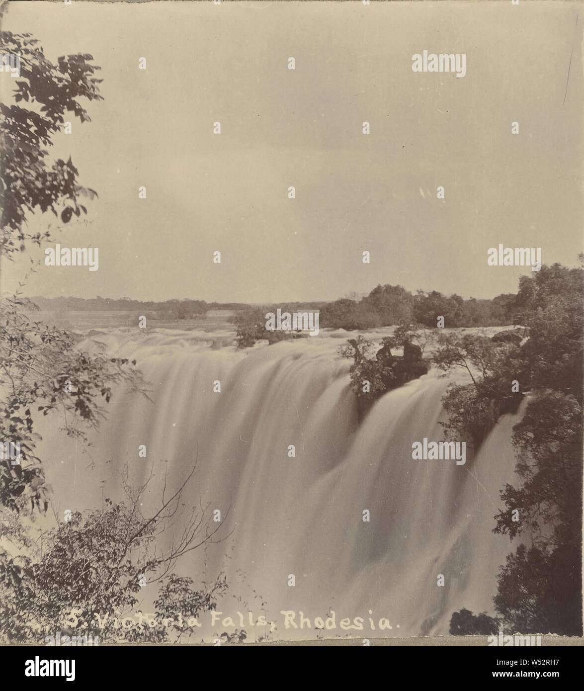 Victoria Falls, Rhodesia (recto), The Gorge on The Zambezi River, below ...