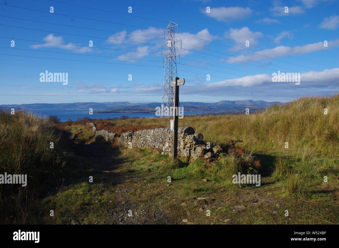The Loch Lomond and Cowal Way. Cowal peninsula. Highlands. Scotland. UK ...
