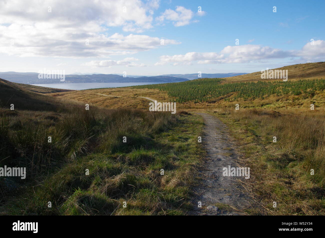 The Loch Lomond and Cowal Way. Cowal peninsula. Highlands. Scotland. UK ...