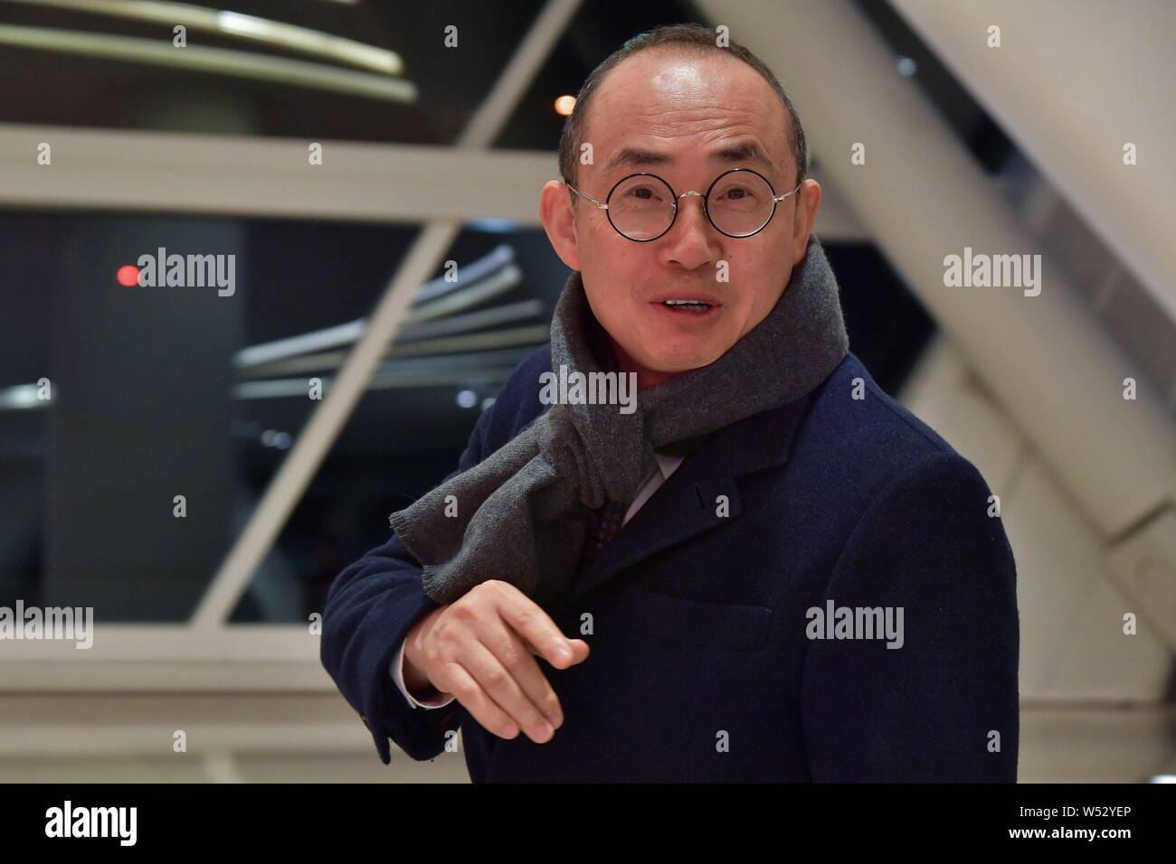 Pan Shiyi, co-founder, Chairman and co-CEO of SOHO China, attends the ...