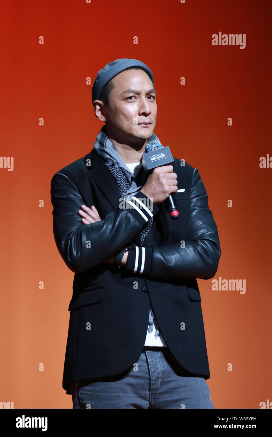 Hong Kong actor Daniel Wu attends a promotional event by L'Oreal Men ...