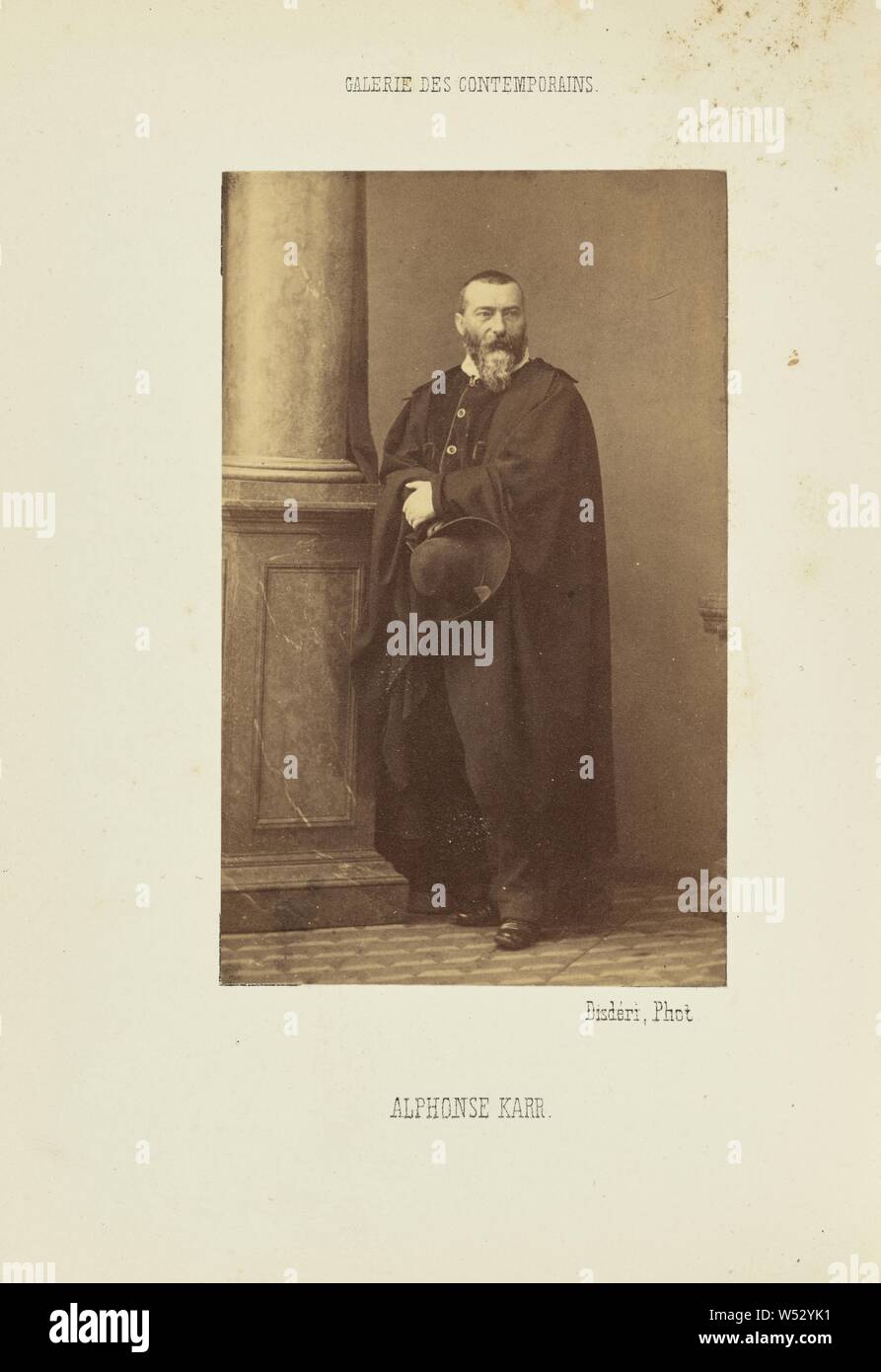 Alphonse Karr, André Adolphe-Eugène Disdéri (French, 1819 - 1889 ...