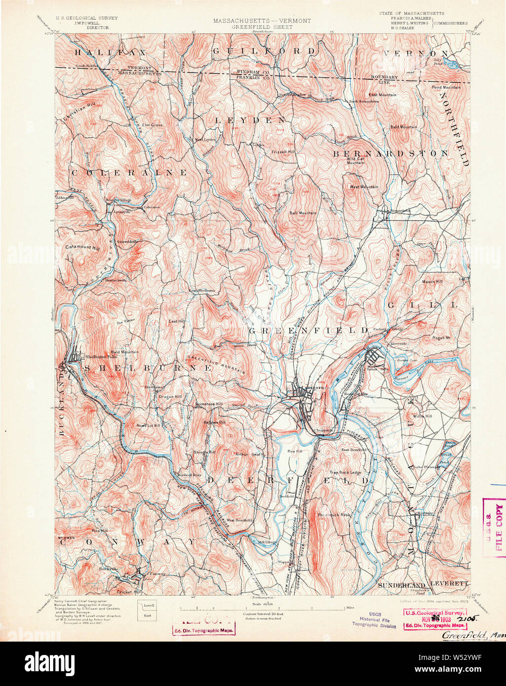 Greenfield massachusetts map hi-res stock photography and images - Alamy