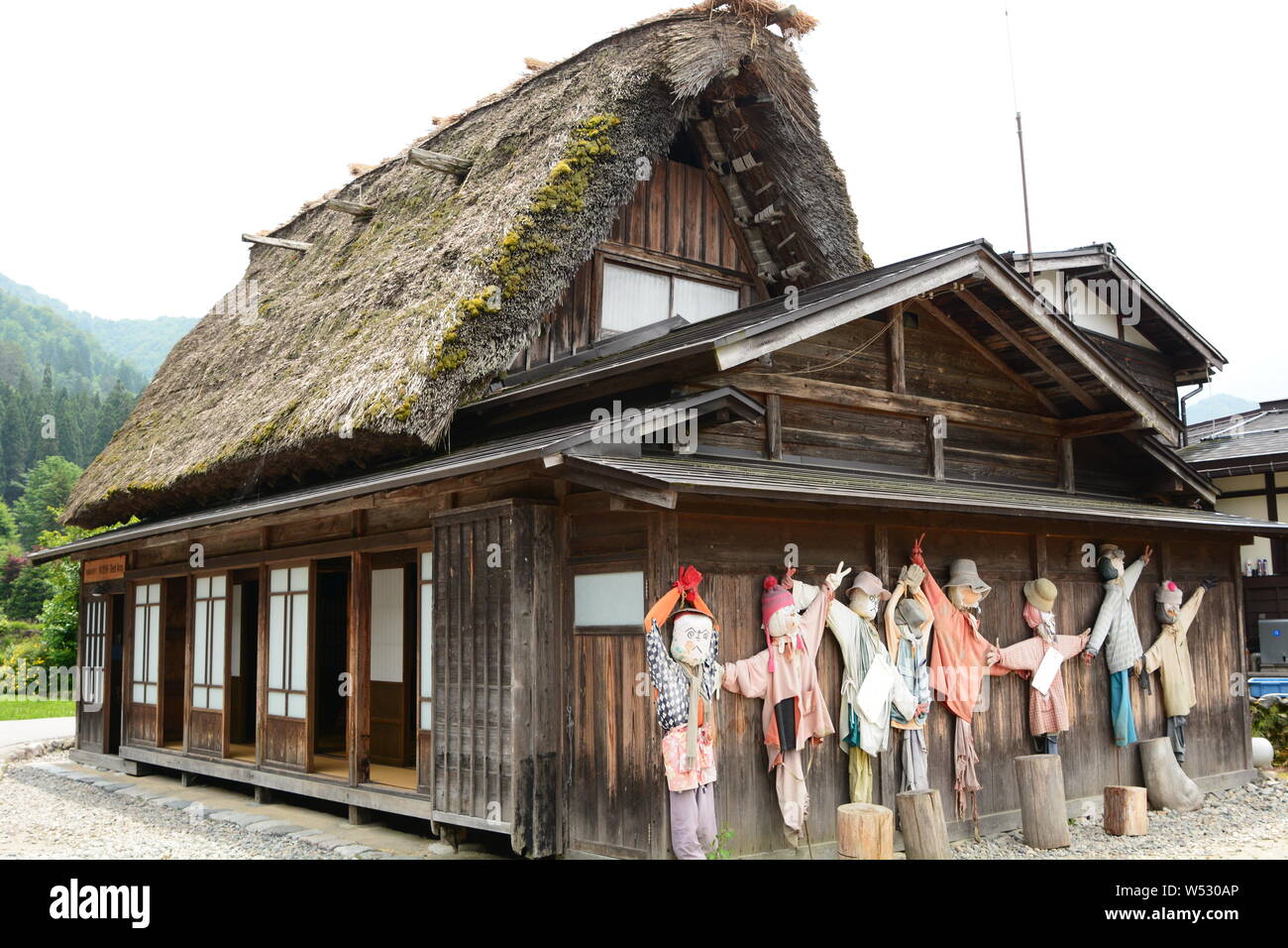 Gassho-zukuri traditional house. Shirakawa. Gifu prefecture. Chubu ...