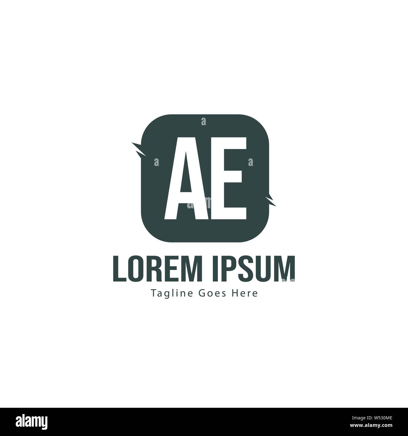 AE Letter Logo Design. Creative Modern AE Letters Icon Illustration design Stock Vector Image ...